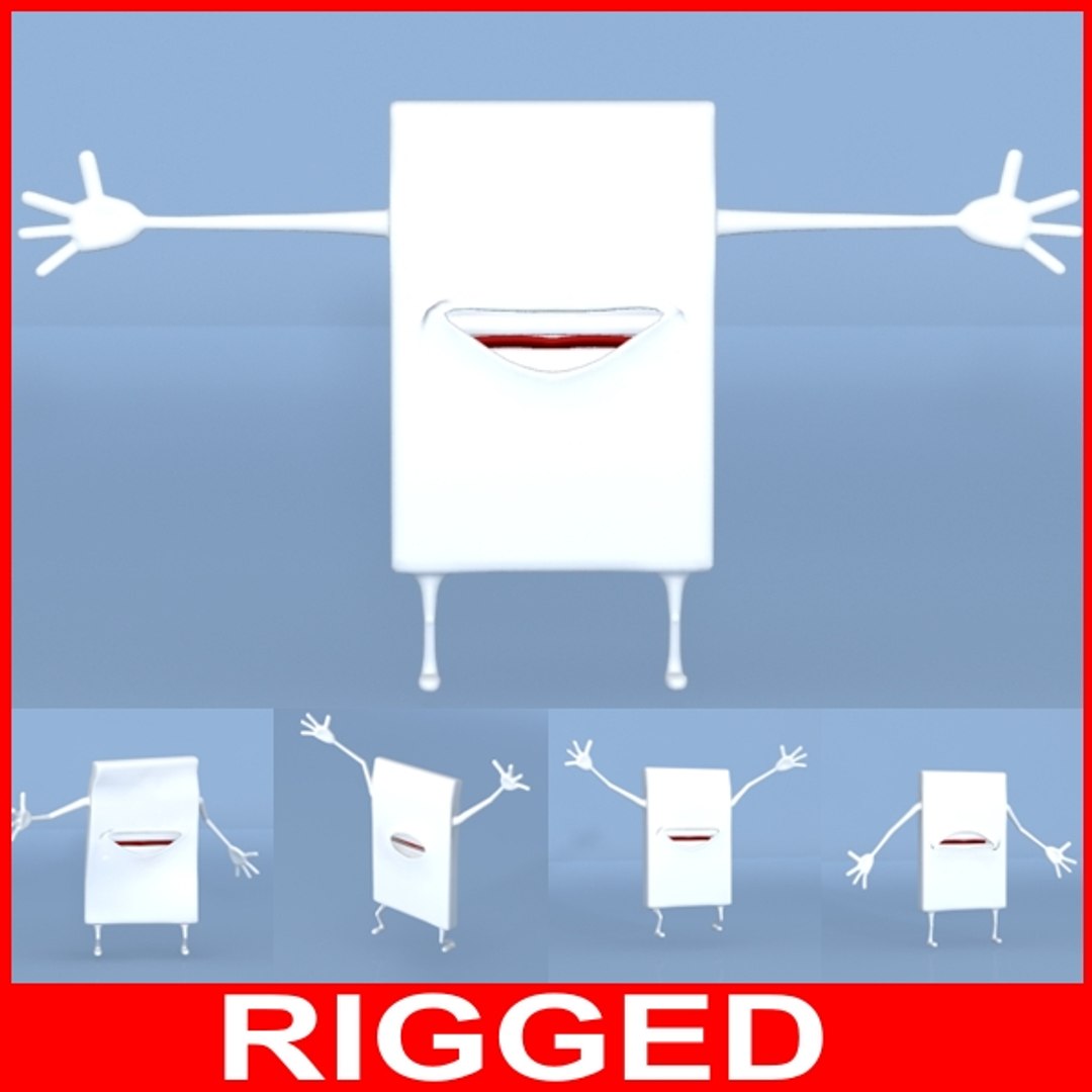 3d Cartoon Gum Rigged