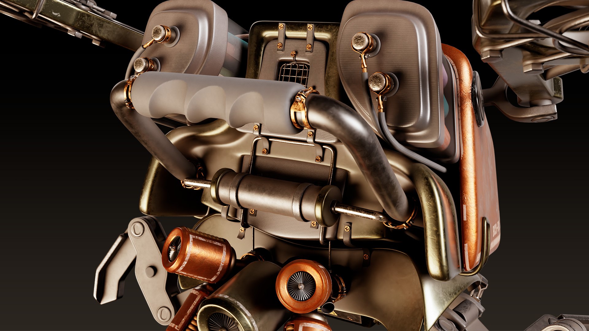 Robot BCD - RC 5 Post Apocalyptic 3D Model - TurboSquid 2012536