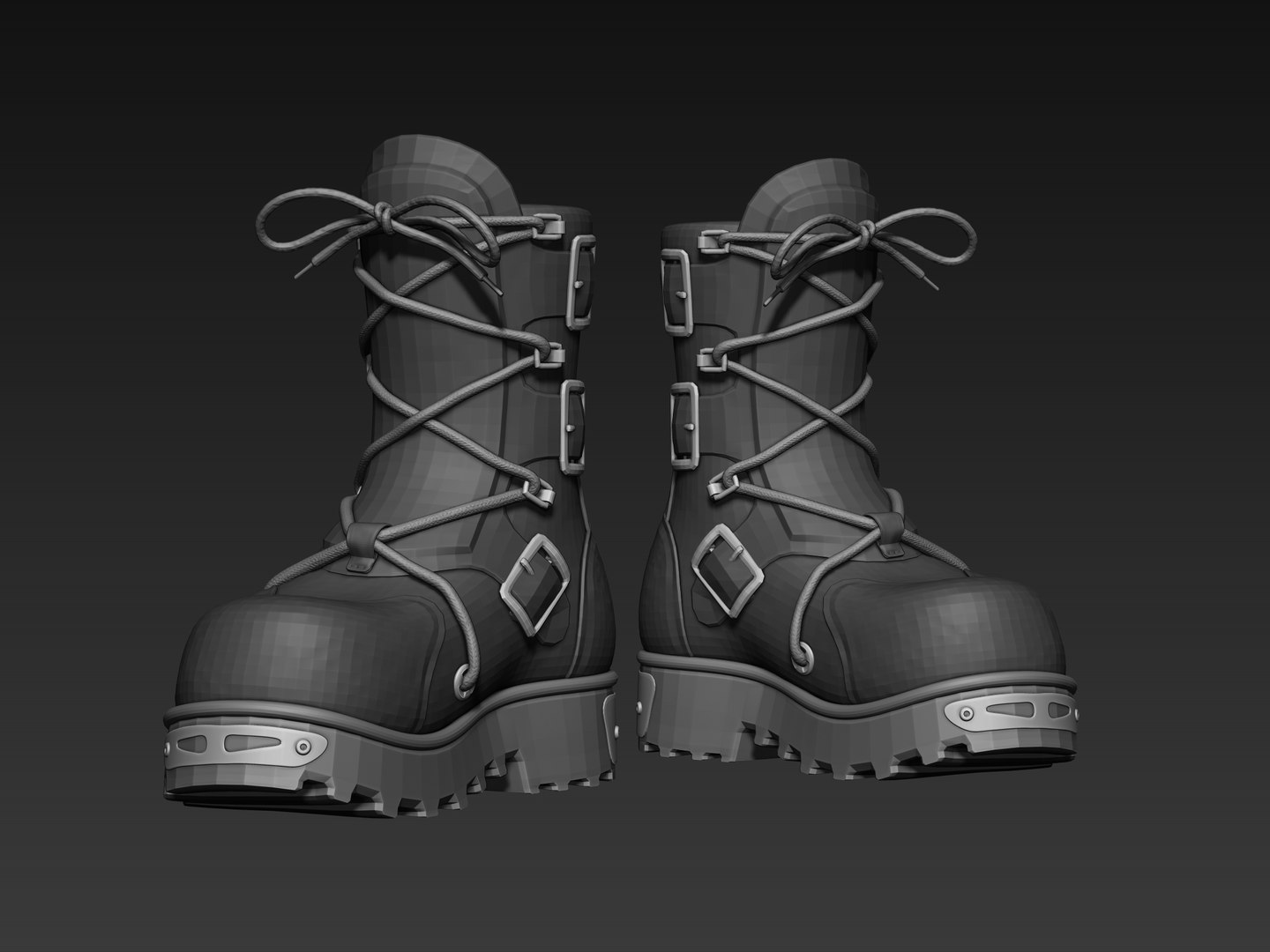 Boots Basemesh Model - TurboSquid 1518002