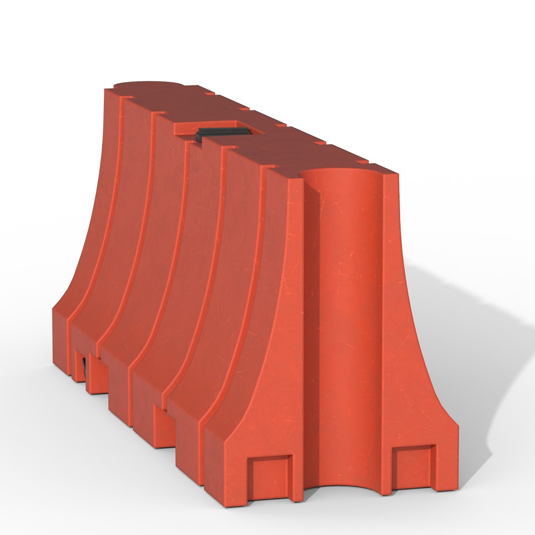 3D Plastic Traffic Barrier - TurboSquid 2114420