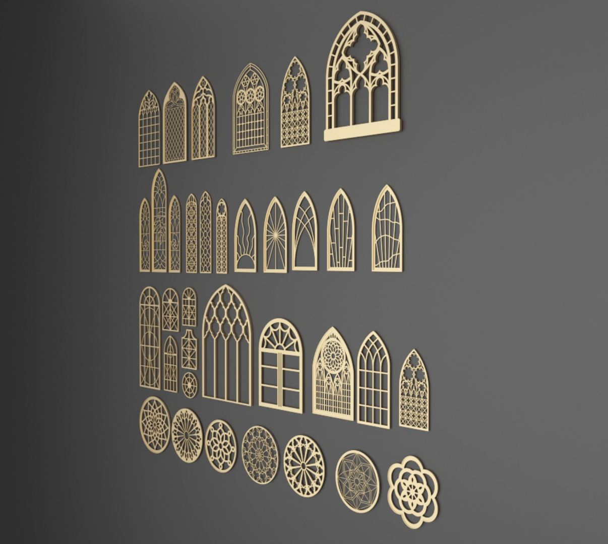 modelo 3d Ventanas góticas 1 - TurboSquid 1831271