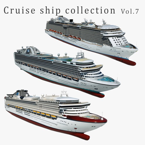 passenger cruise ship 3d model