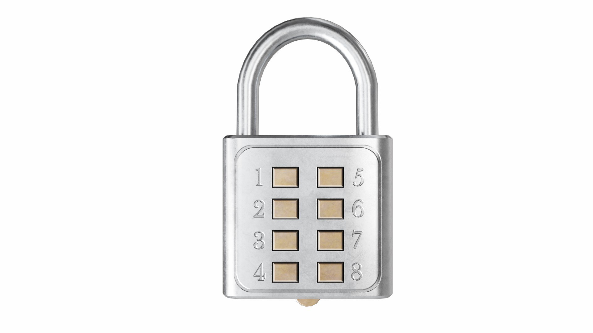 3D model Combination padlock - TurboSquid 1910411