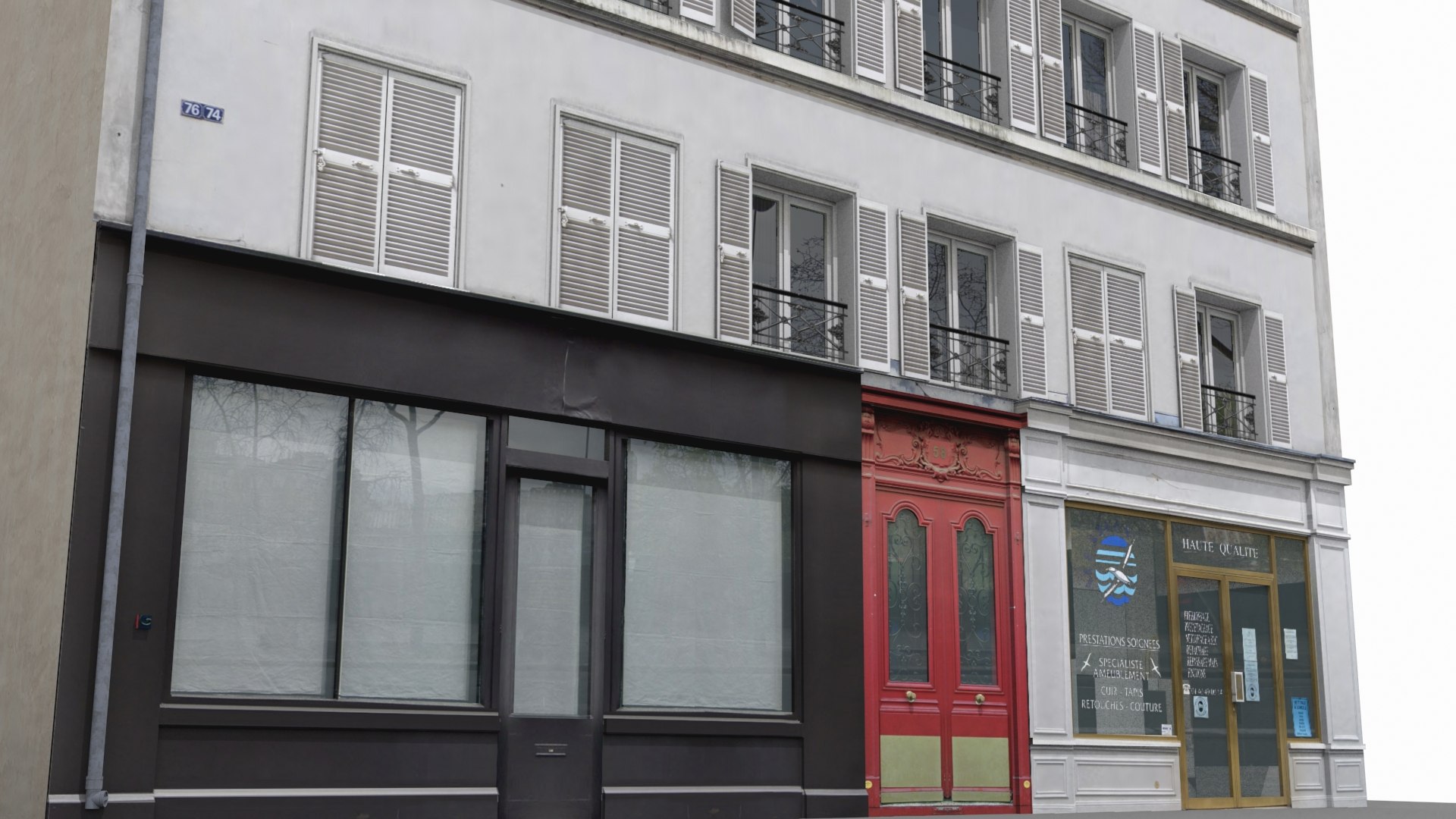 3D Old Paris Photorealistic House Model - TurboSquid 1661007