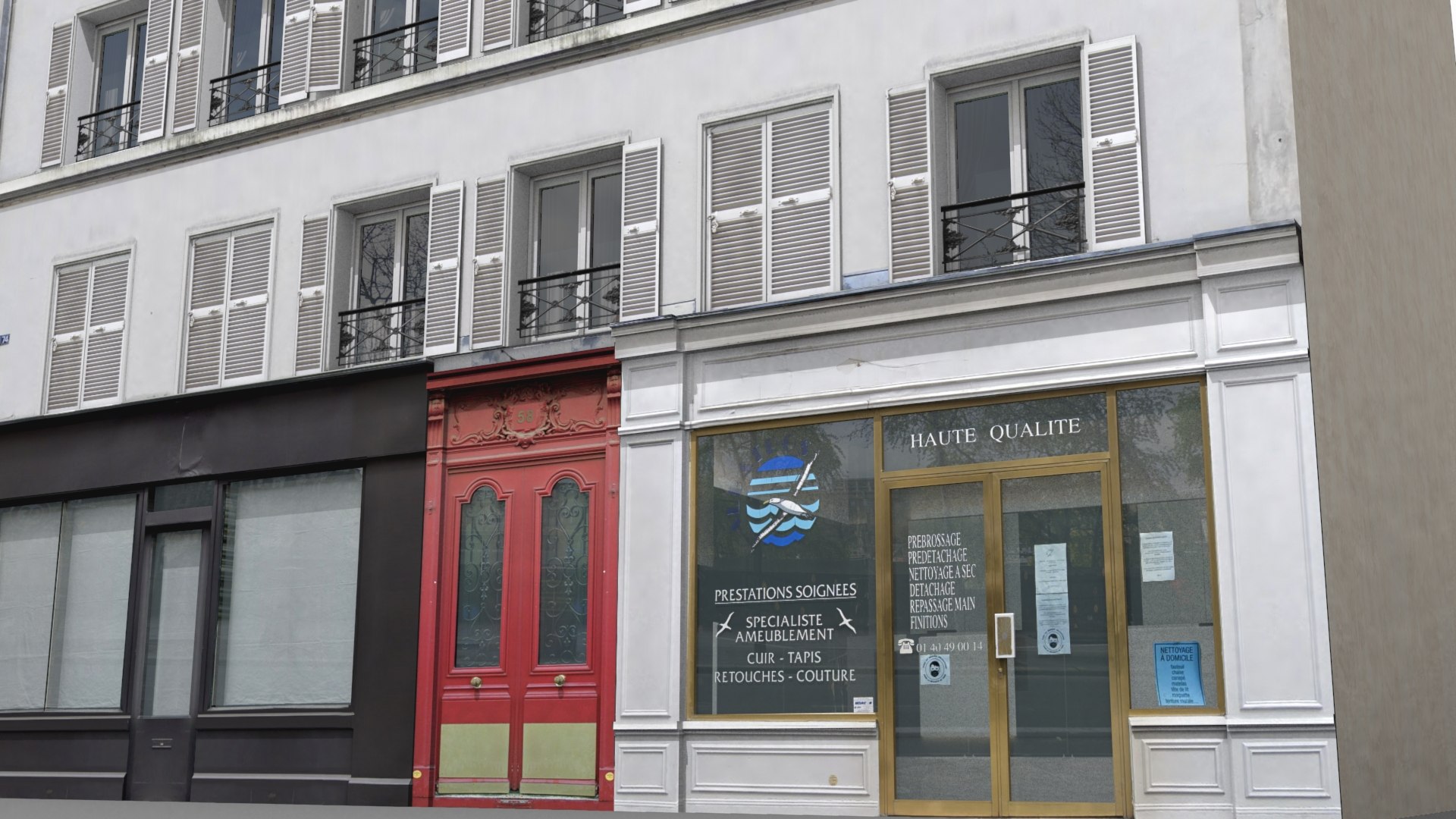 3D Old Paris Photorealistic House Model - TurboSquid 1661007