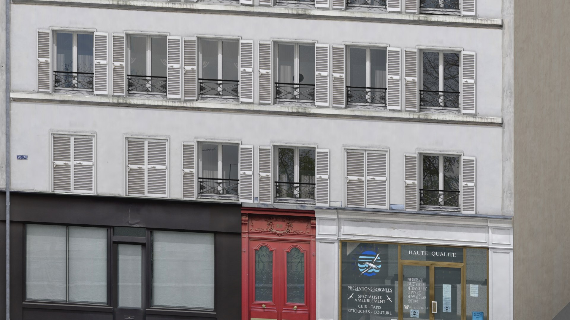 3D Old Paris Photorealistic House Model - TurboSquid 1661007