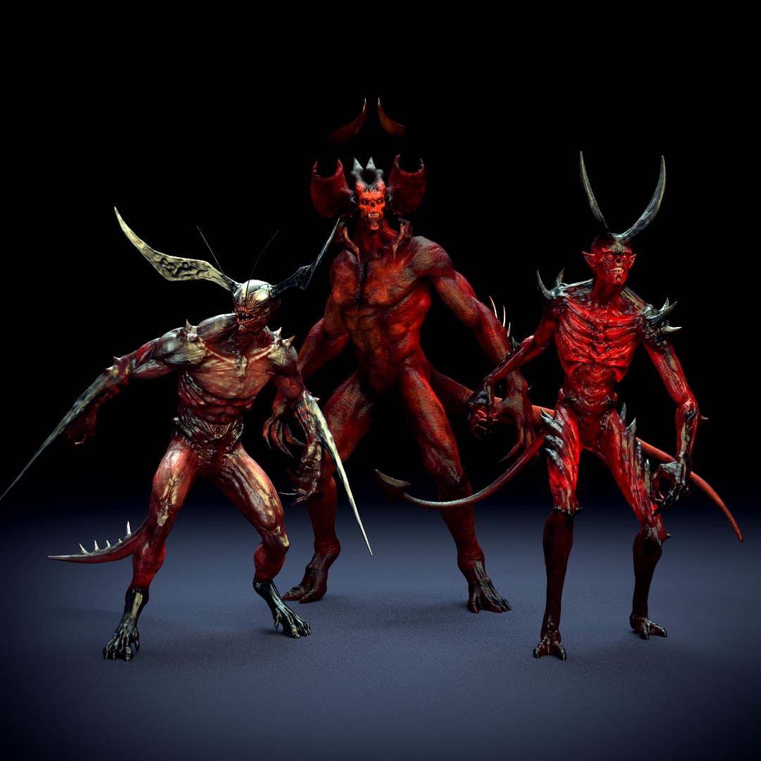 Free 3D Demon Rig Model - TurboSquid 1182398