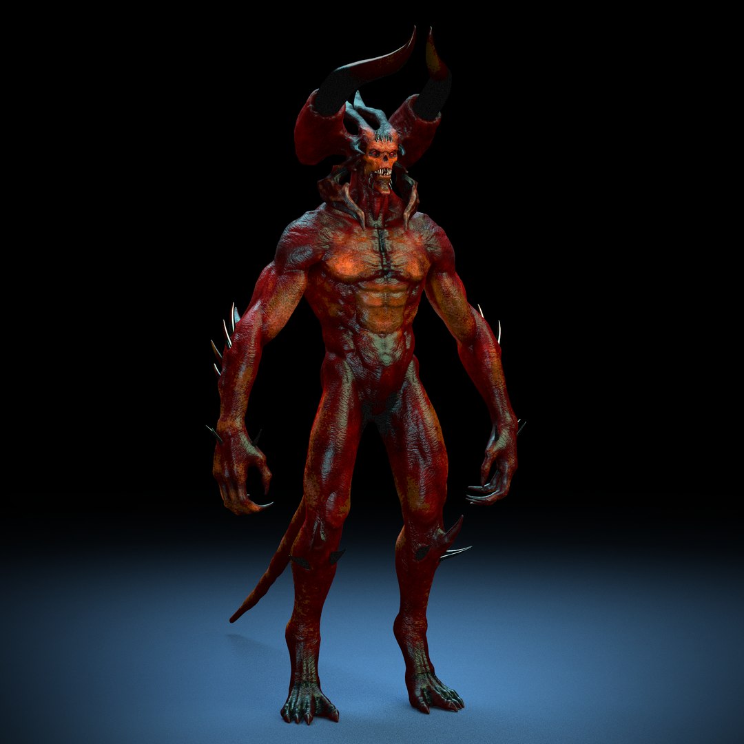 Free 3D Demon Rig Model - TurboSquid 1182398