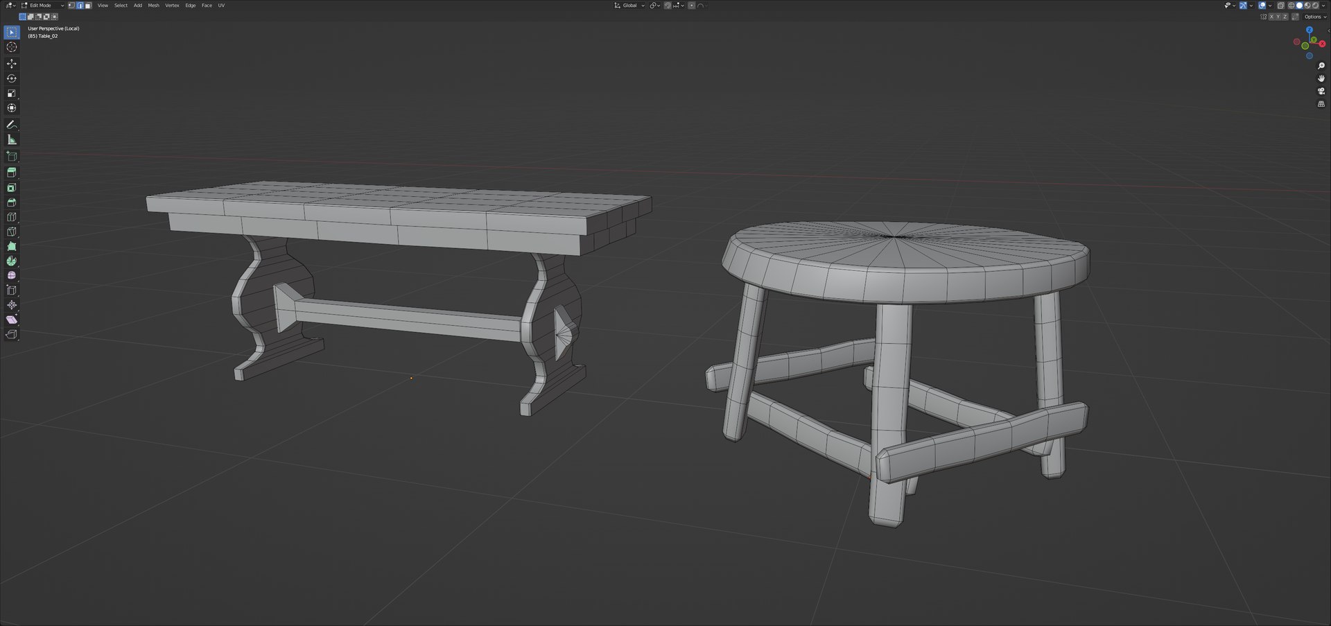 3D Table Set 01 Model - TurboSquid 2019287