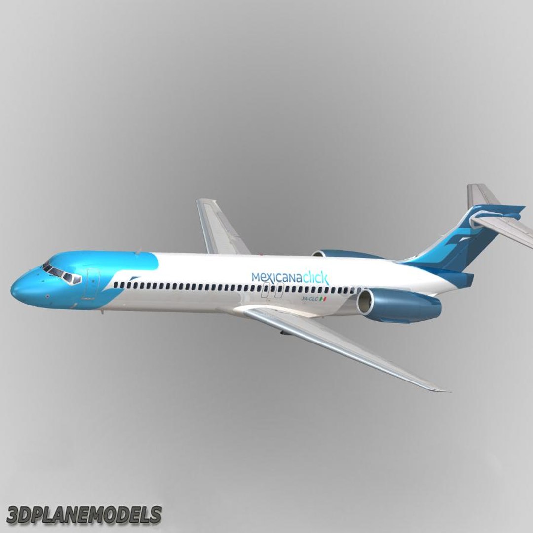 3d Model Of B717-200 Mexicanaclick