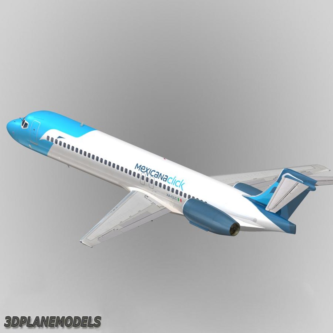 3d Model Of B717-200 Mexicanaclick