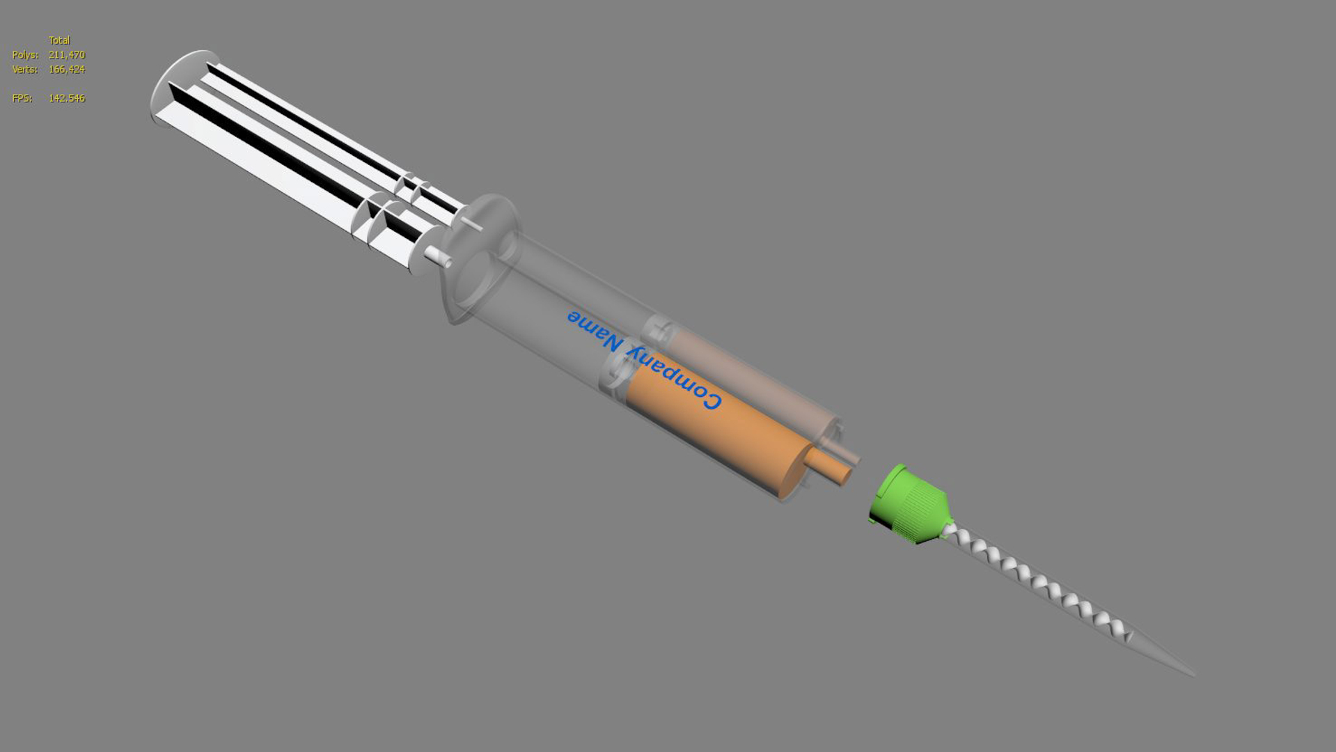 Adhesive Medical Syringe 3D Model - TurboSquid 1835176