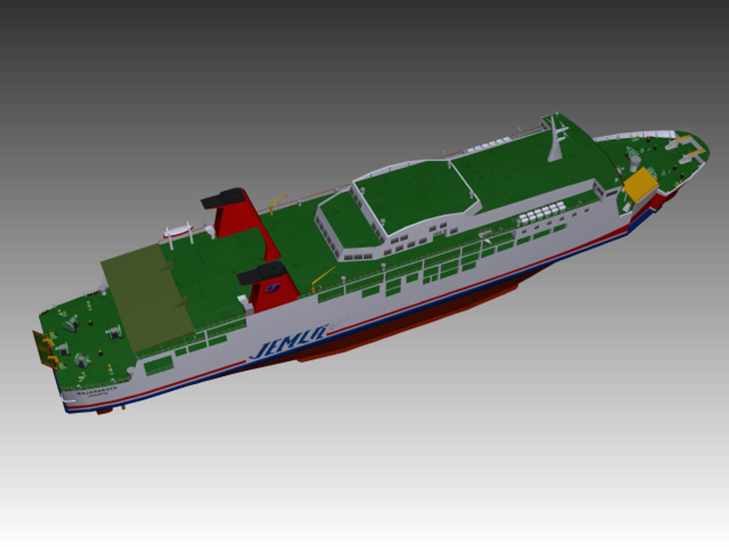 Ro-ro Ferry Model - TurboSquid 1326186
