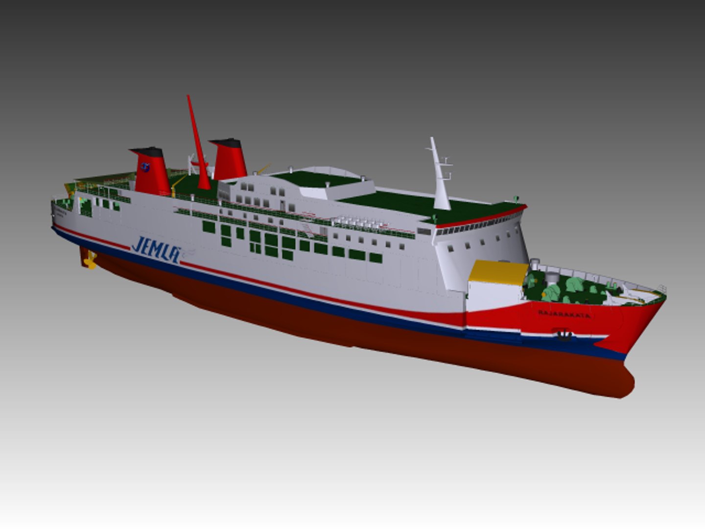 Ro-ro Ferry Model - TurboSquid 1326186