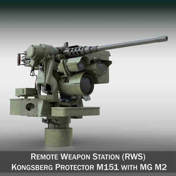 3d model kongsberg protector m151 rws