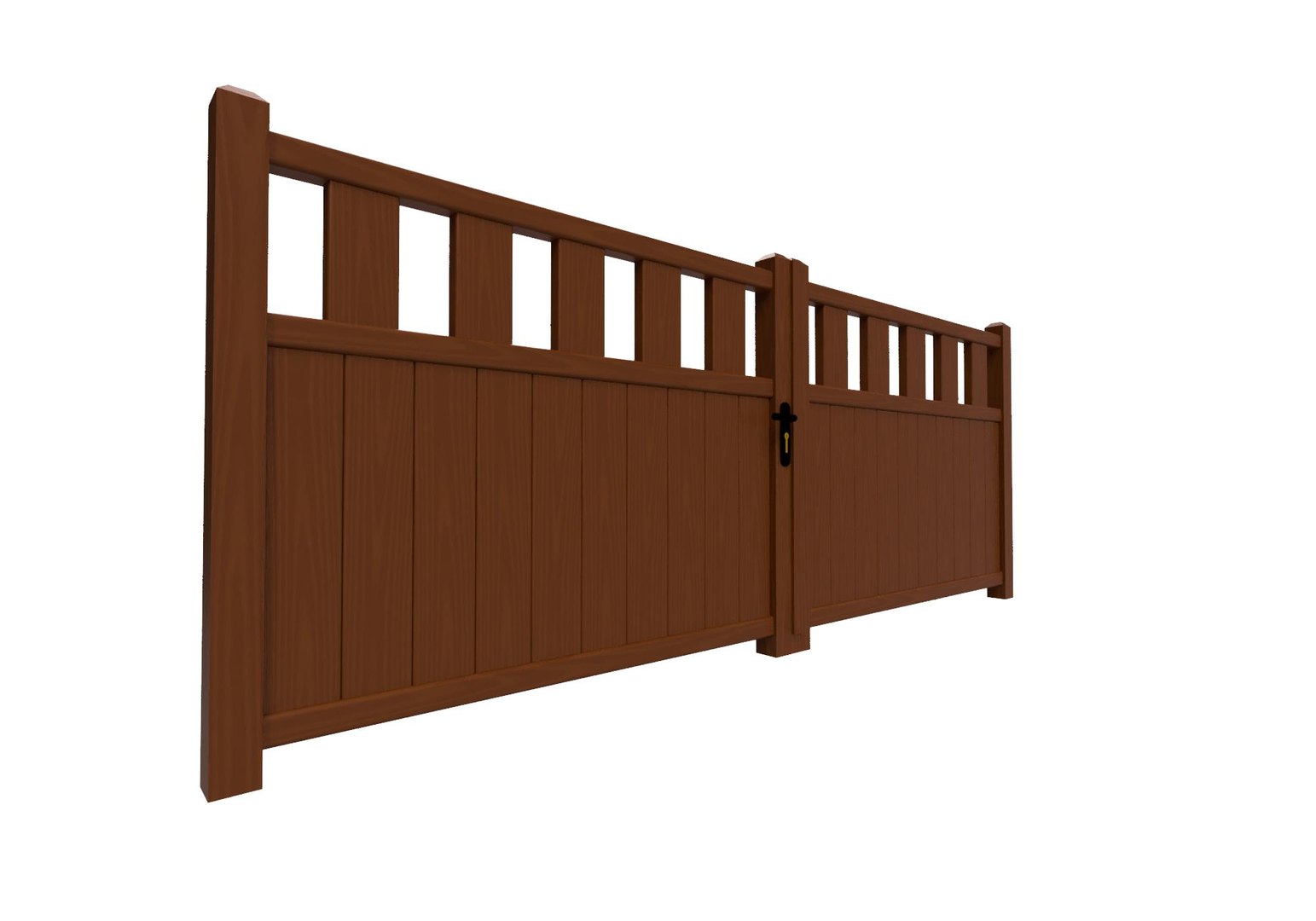 Wood Gate House 3D - TurboSquid 1966262