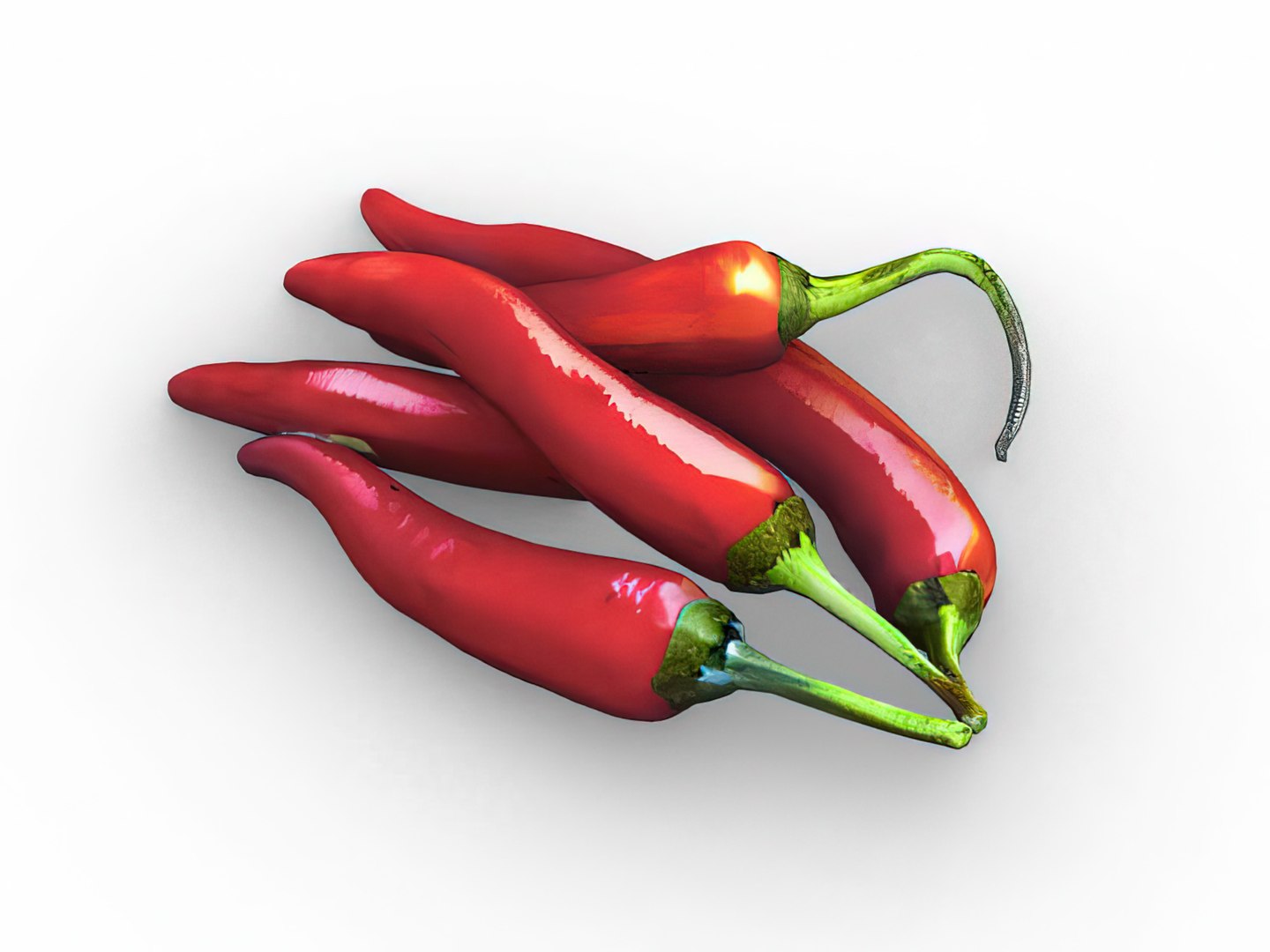 Chinese Long Peppers 3D Model - TurboSquid 2378616