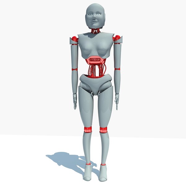 3d model female robot