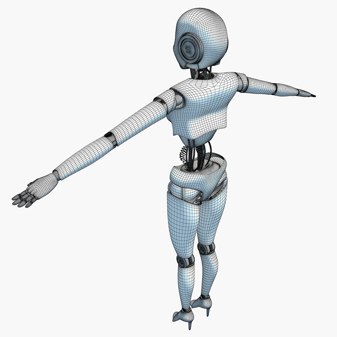 3d Model Female Robot