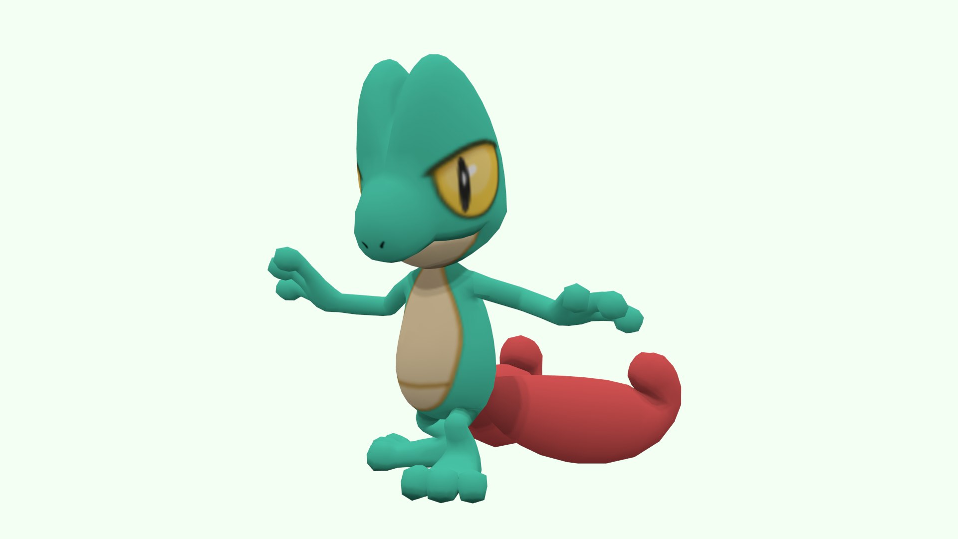 3D POKEMON Treecko Animated Game Already Model 3D Model - TurboSquid ...