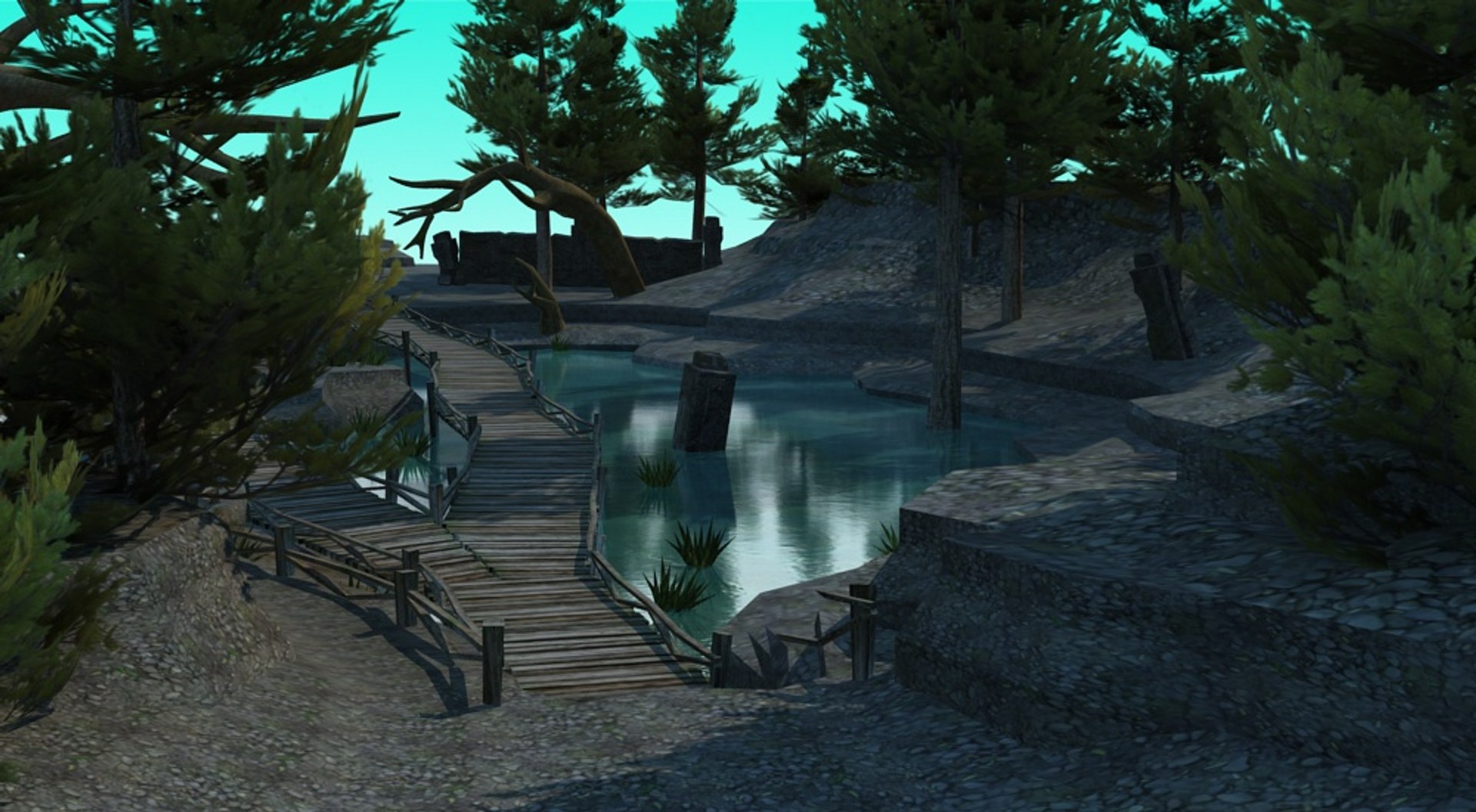 3D Wetlands Swamps River Banks - TurboSquid 1593575