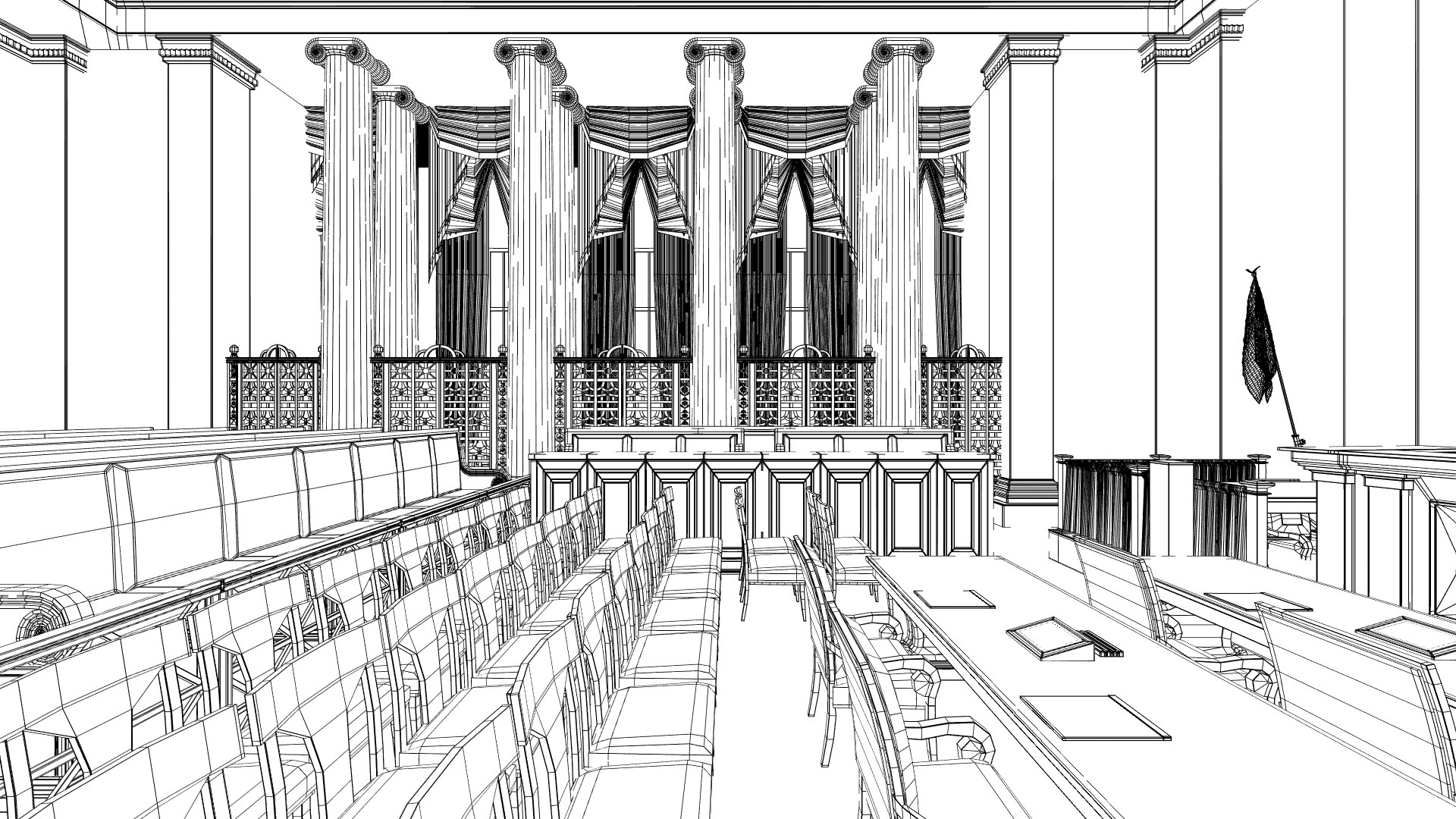 3D US Supreme Court - TurboSquid 1945729
