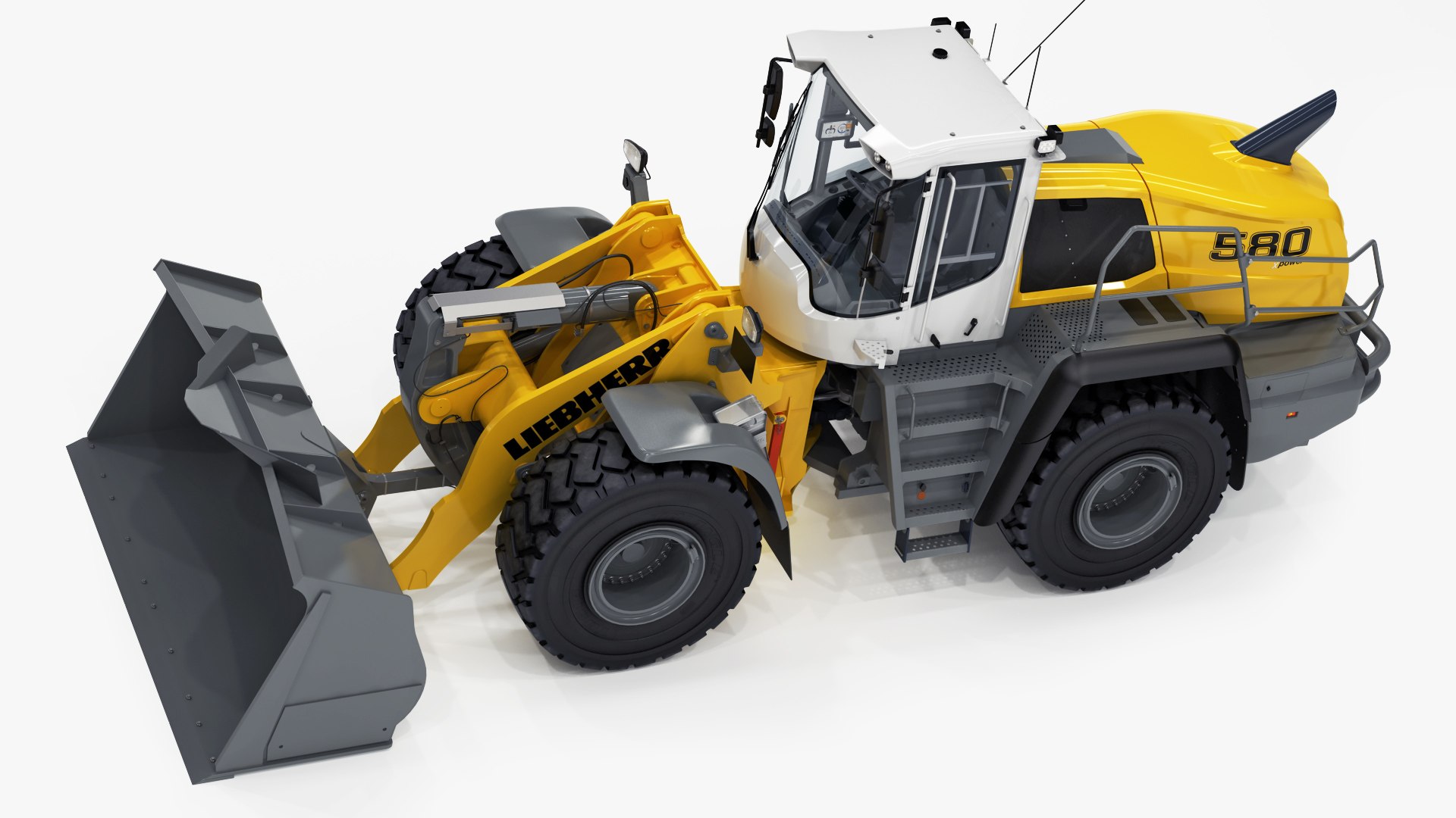 3D Liebherr L580 XPower Wheel Loader Z-Bar - TurboSquid 1739096