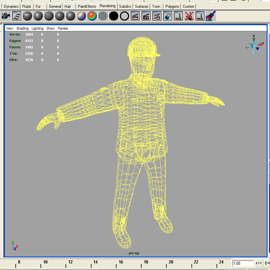 Construction Workman 3d Max