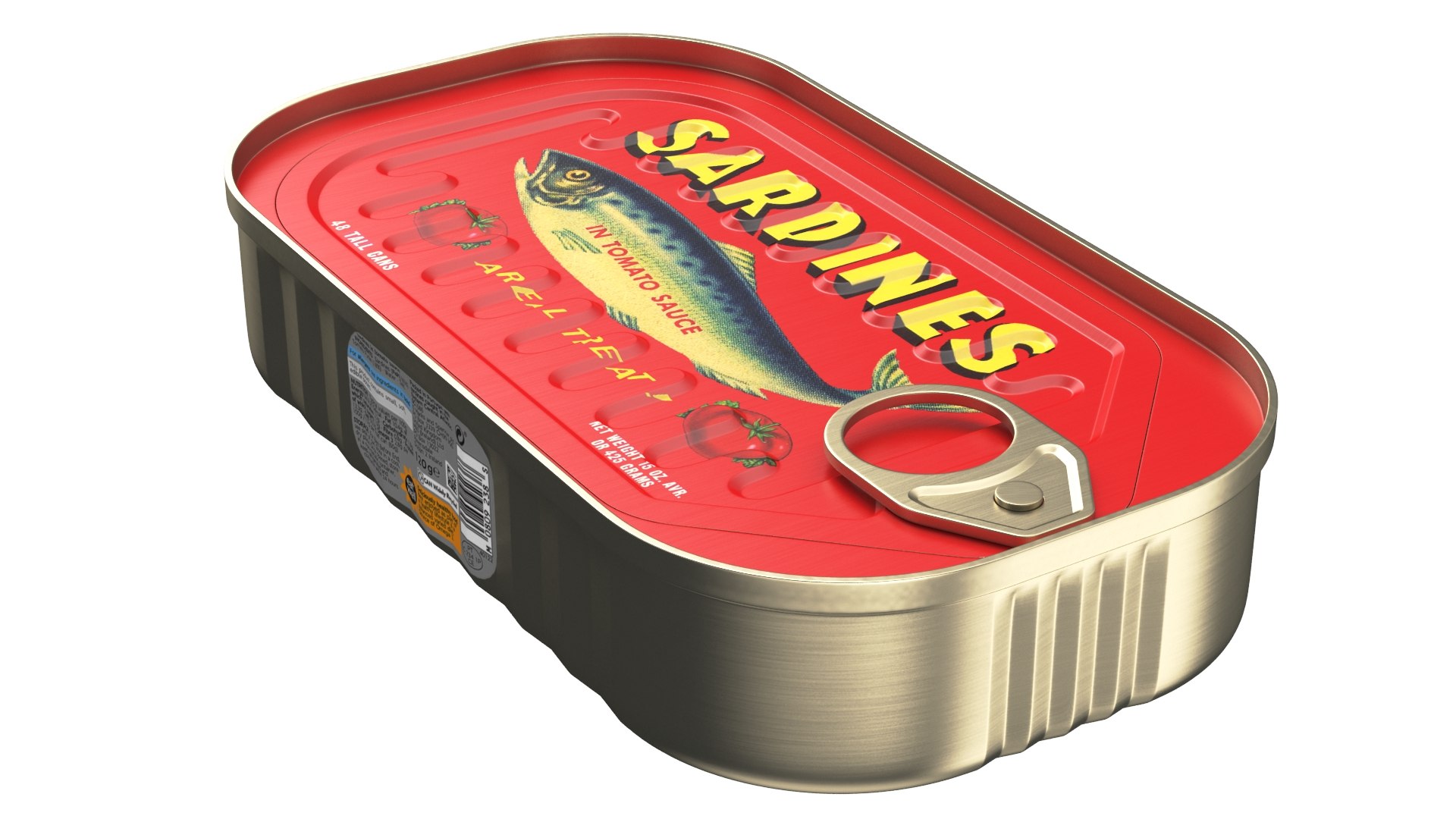 3D Two Detailed Sardines Tin Cans - TurboSquid 2026953