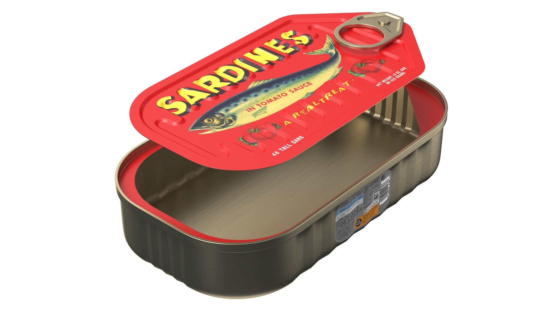 3D Two Detailed Sardines Tin Cans - TurboSquid 2026953