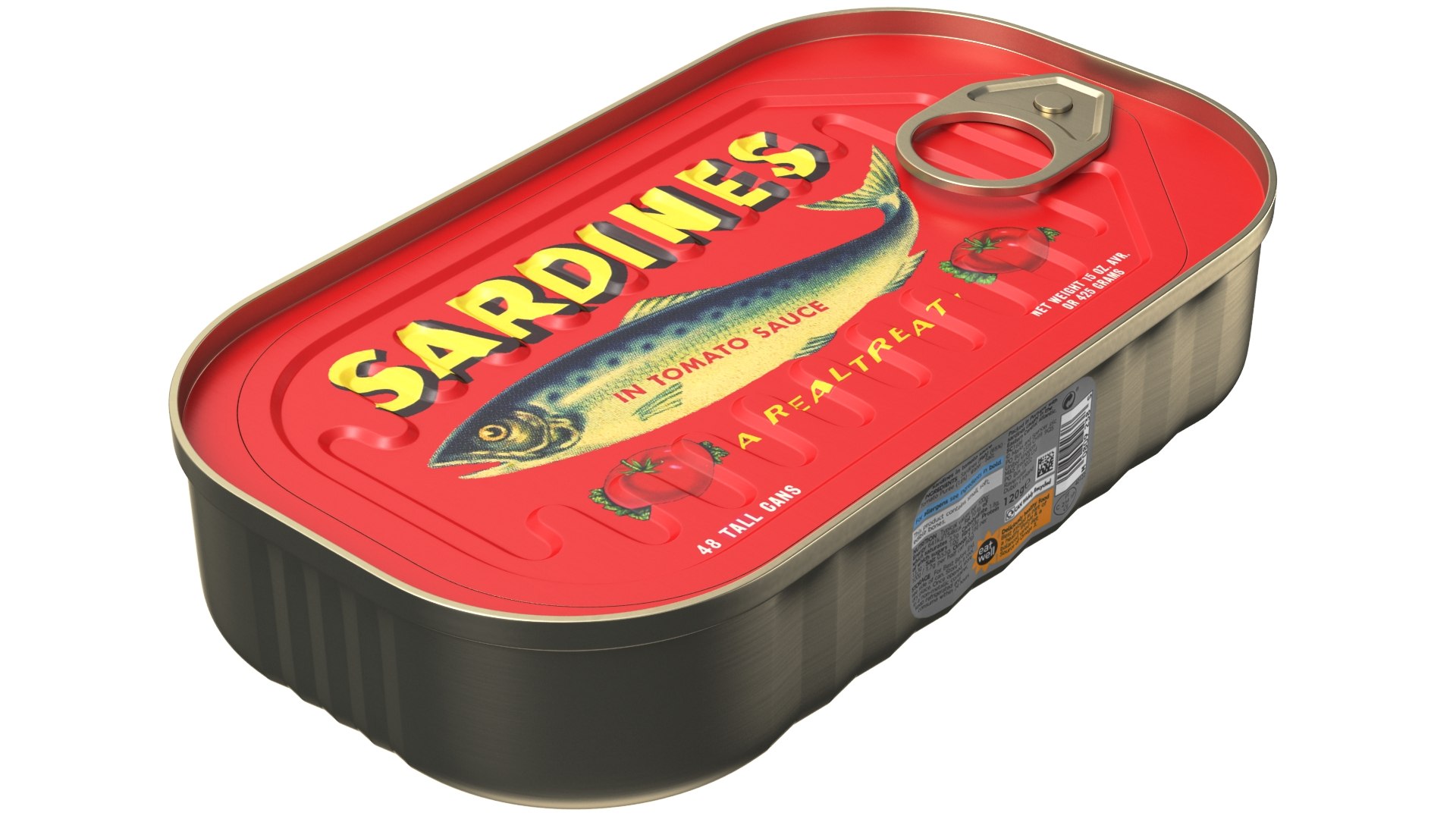 3D Two Detailed Sardines Tin Cans - TurboSquid 2026953