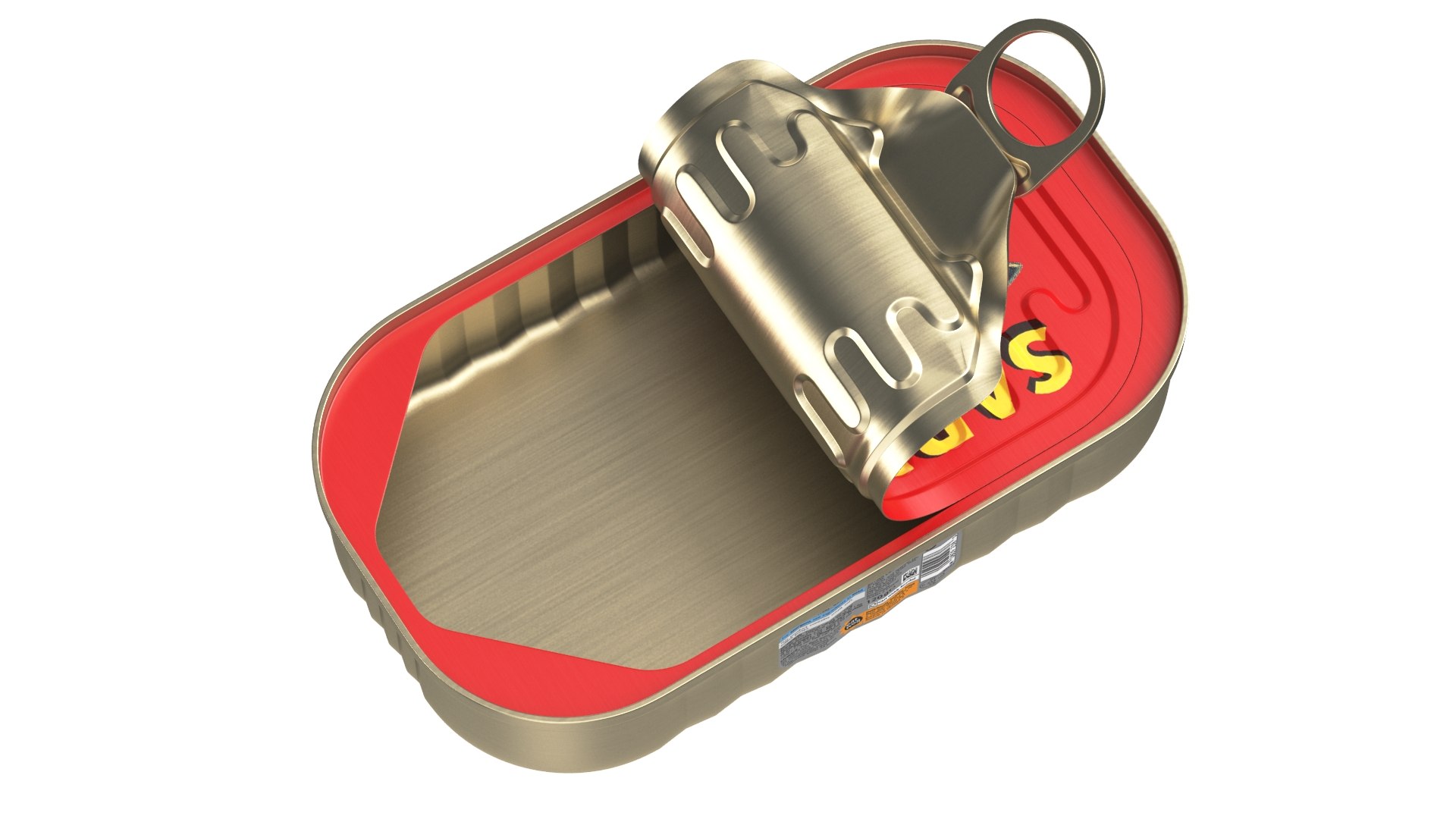 3D Two Detailed Sardines Tin Cans - TurboSquid 2026953