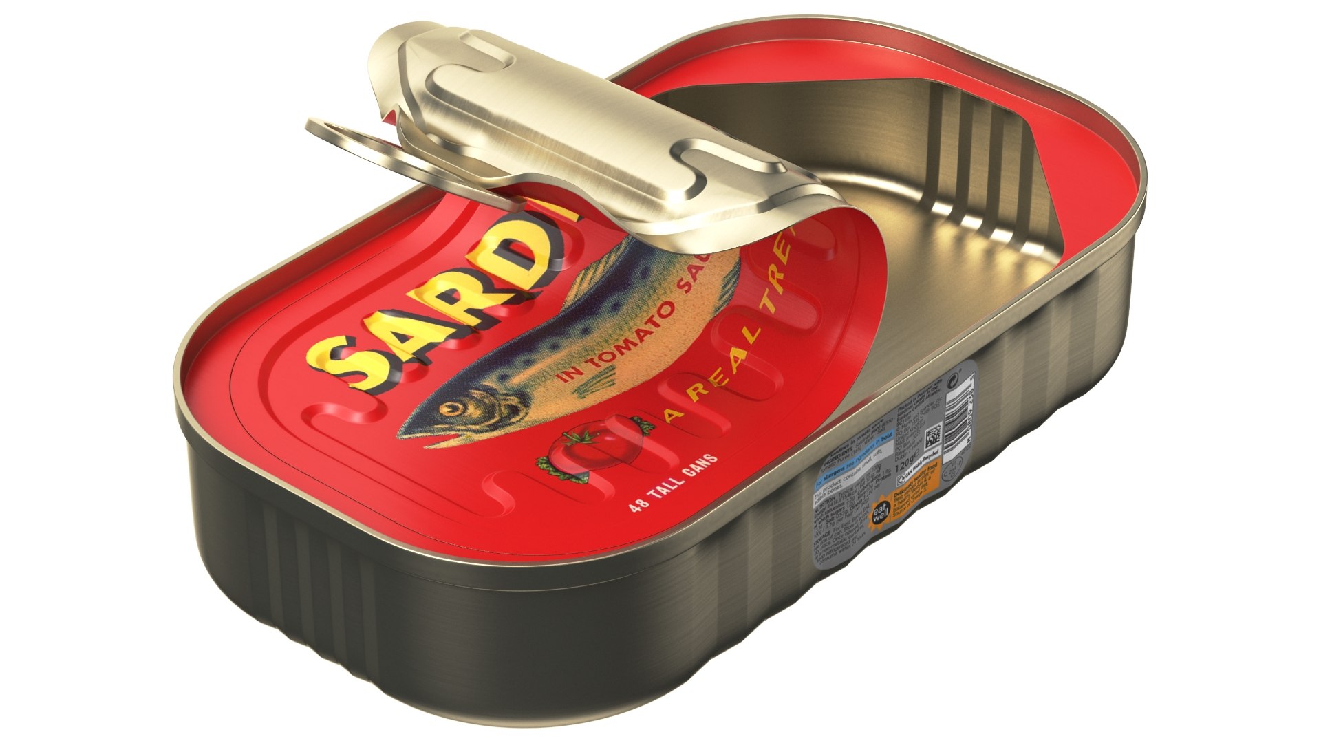 3D Two Detailed Sardines Tin Cans - TurboSquid 2026953