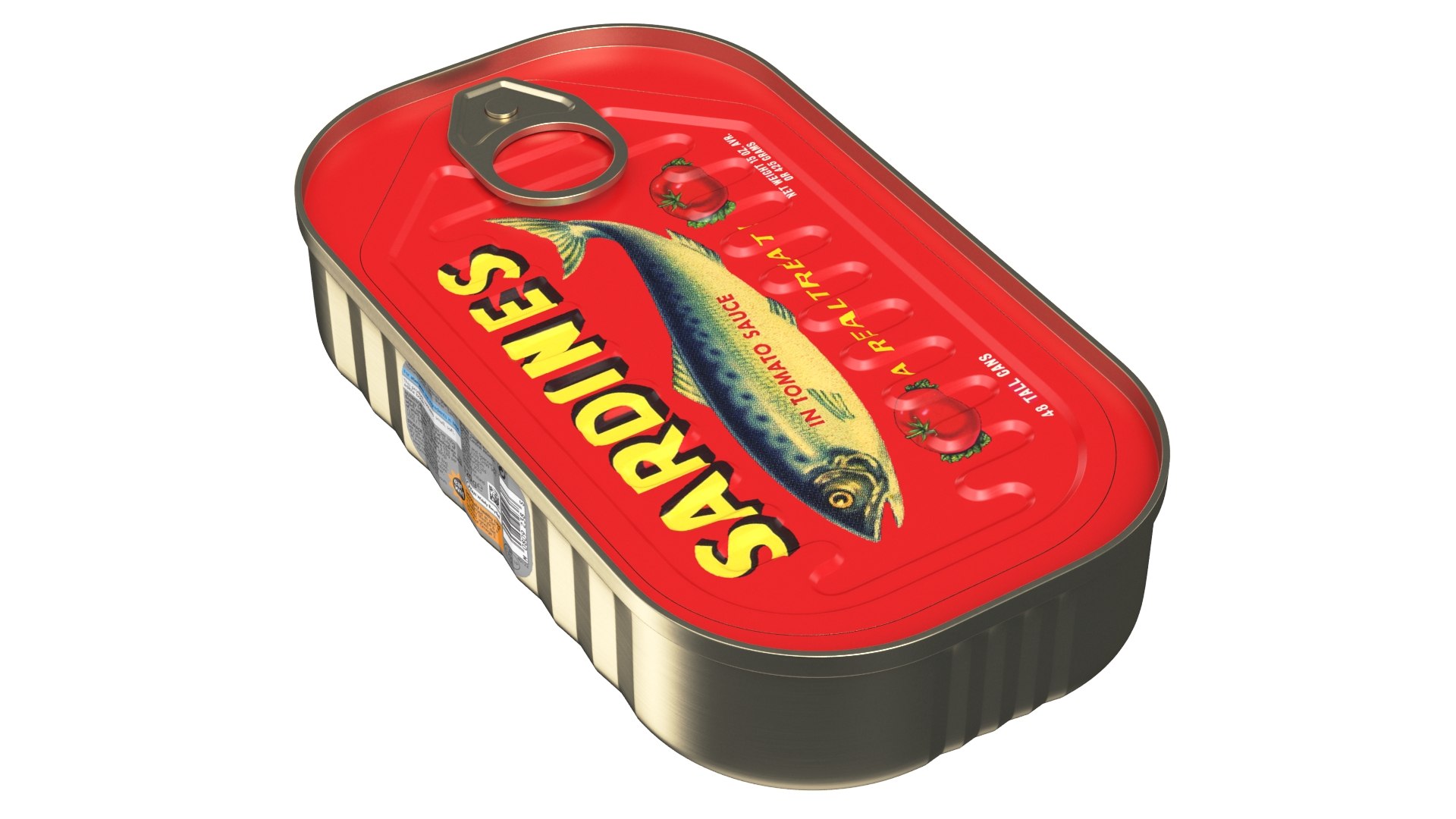 3D Two Detailed Sardines Tin Cans - TurboSquid 2026953