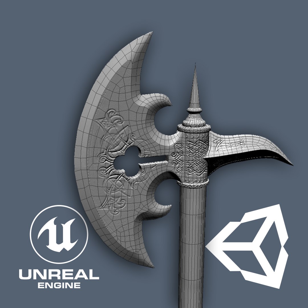 3D Model German Halberd - TurboSquid 1369417