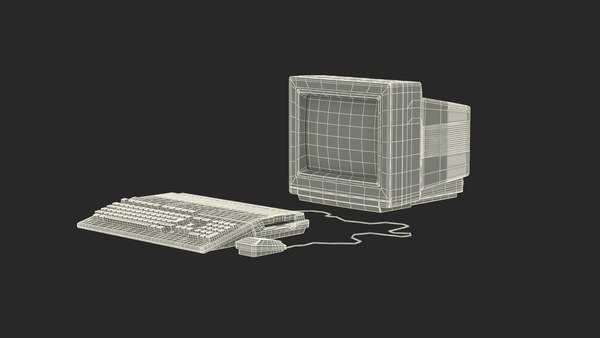 3D модель Компьютер Commodore Amiga 500 с монитором - TurboSquid 2061326