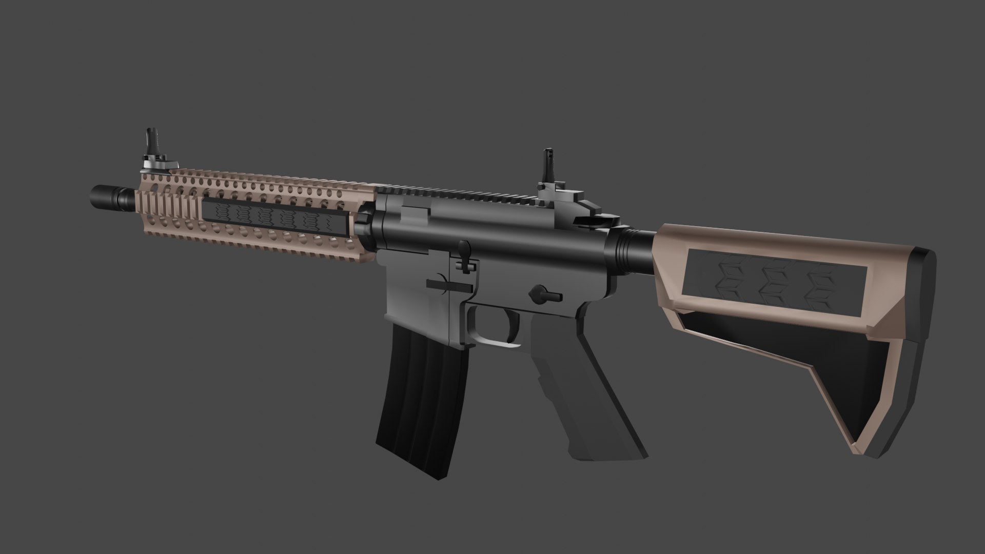 Mk18 And M4A1 SOPMOD FSP 3D Model - TurboSquid 2195173