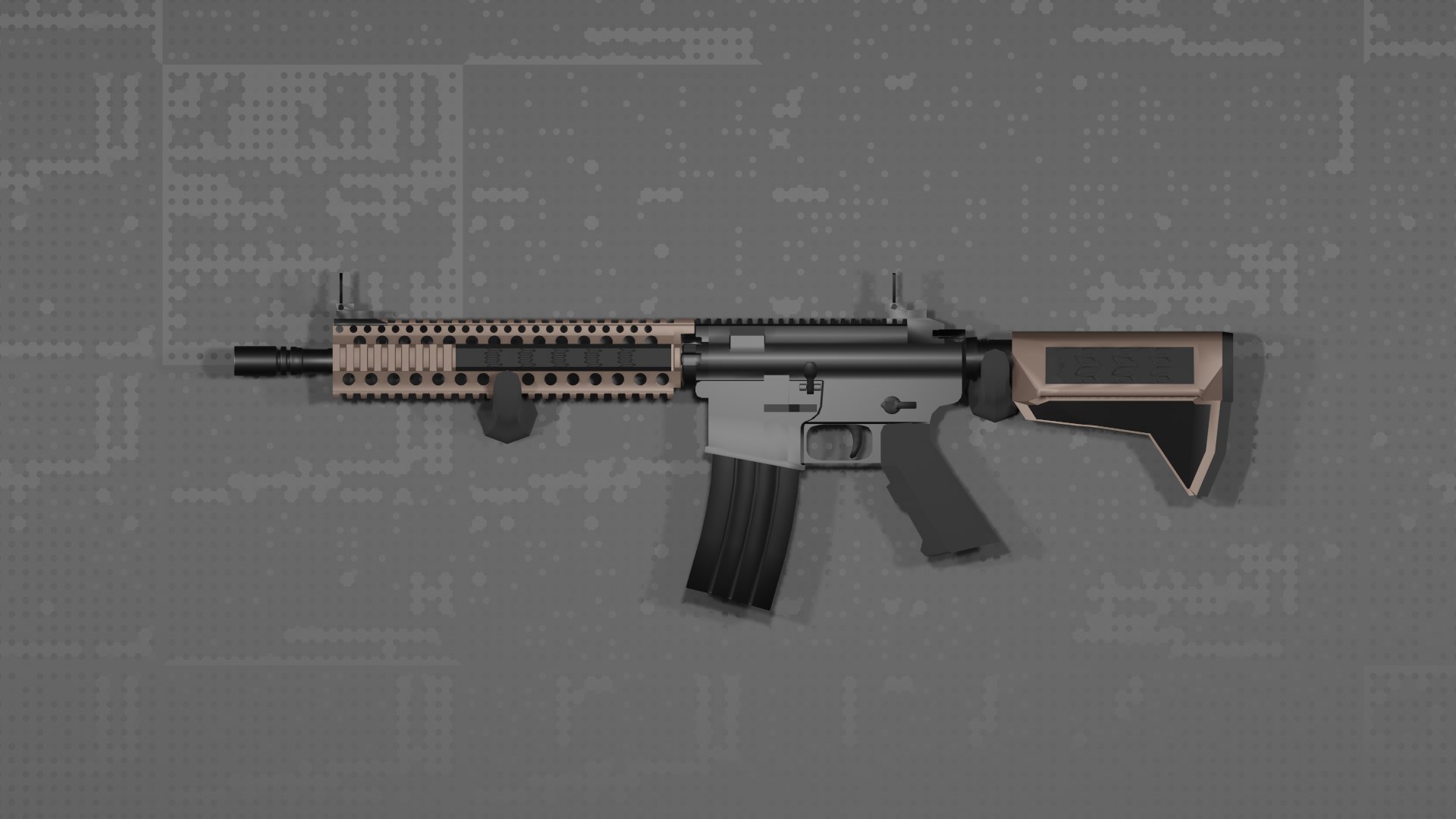 Mk18 And M4A1 SOPMOD FSP 3D Model - TurboSquid 2195173