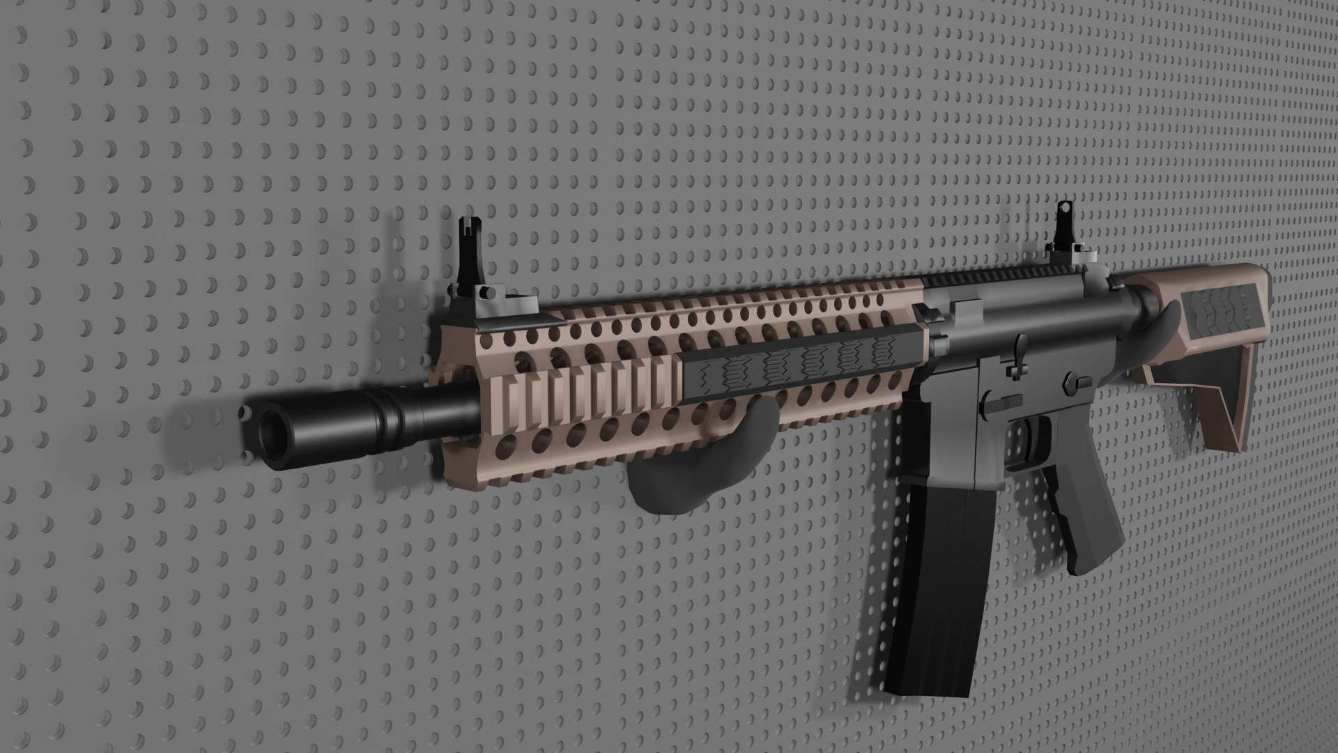 Mk18 And M4A1 SOPMOD FSP 3D Model - TurboSquid 2195173