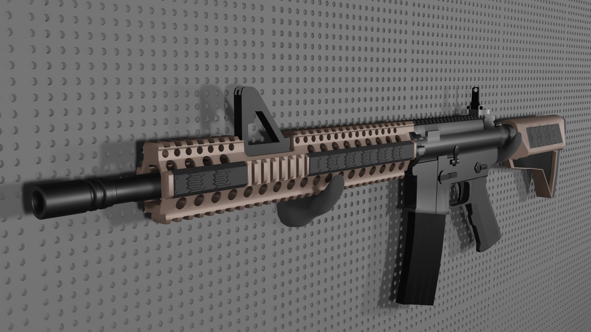 Mk18 And M4A1 SOPMOD FSP 3D Model - TurboSquid 2195173