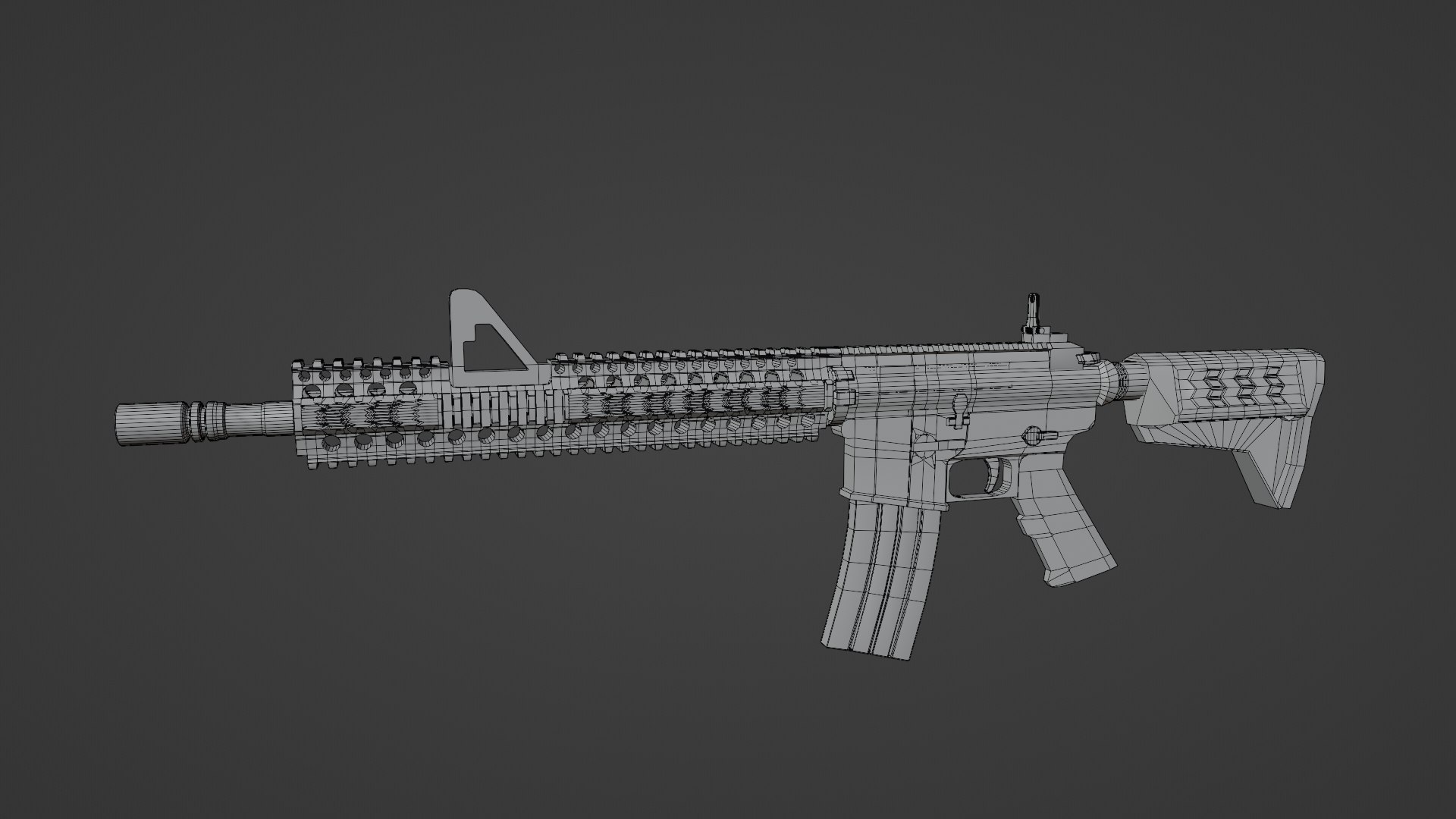 Mk18 And M4A1 SOPMOD FSP 3D Model - TurboSquid 2195173