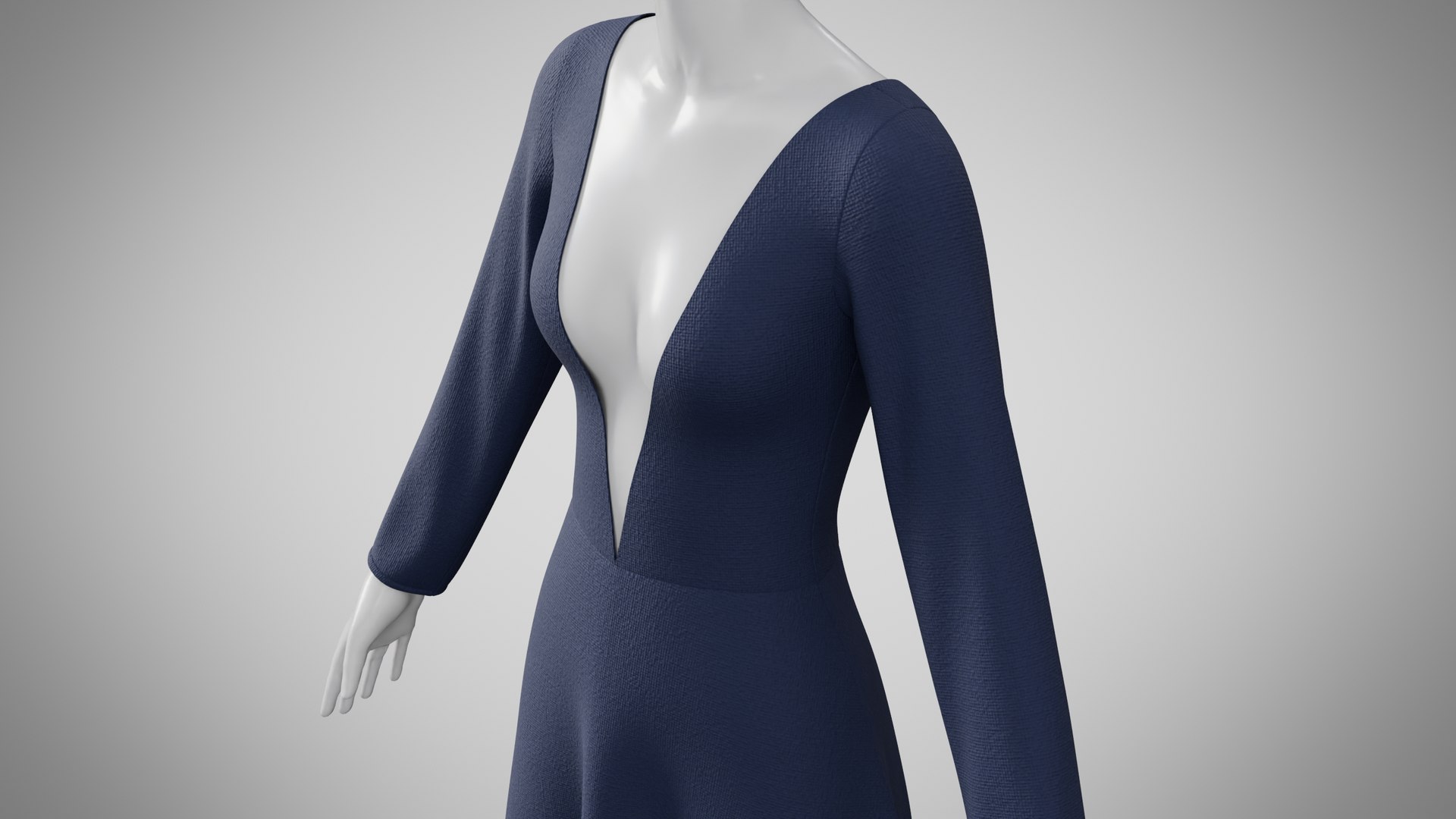 Dress 35 Yankees Blue 3D Model - TurboSquid 2519194