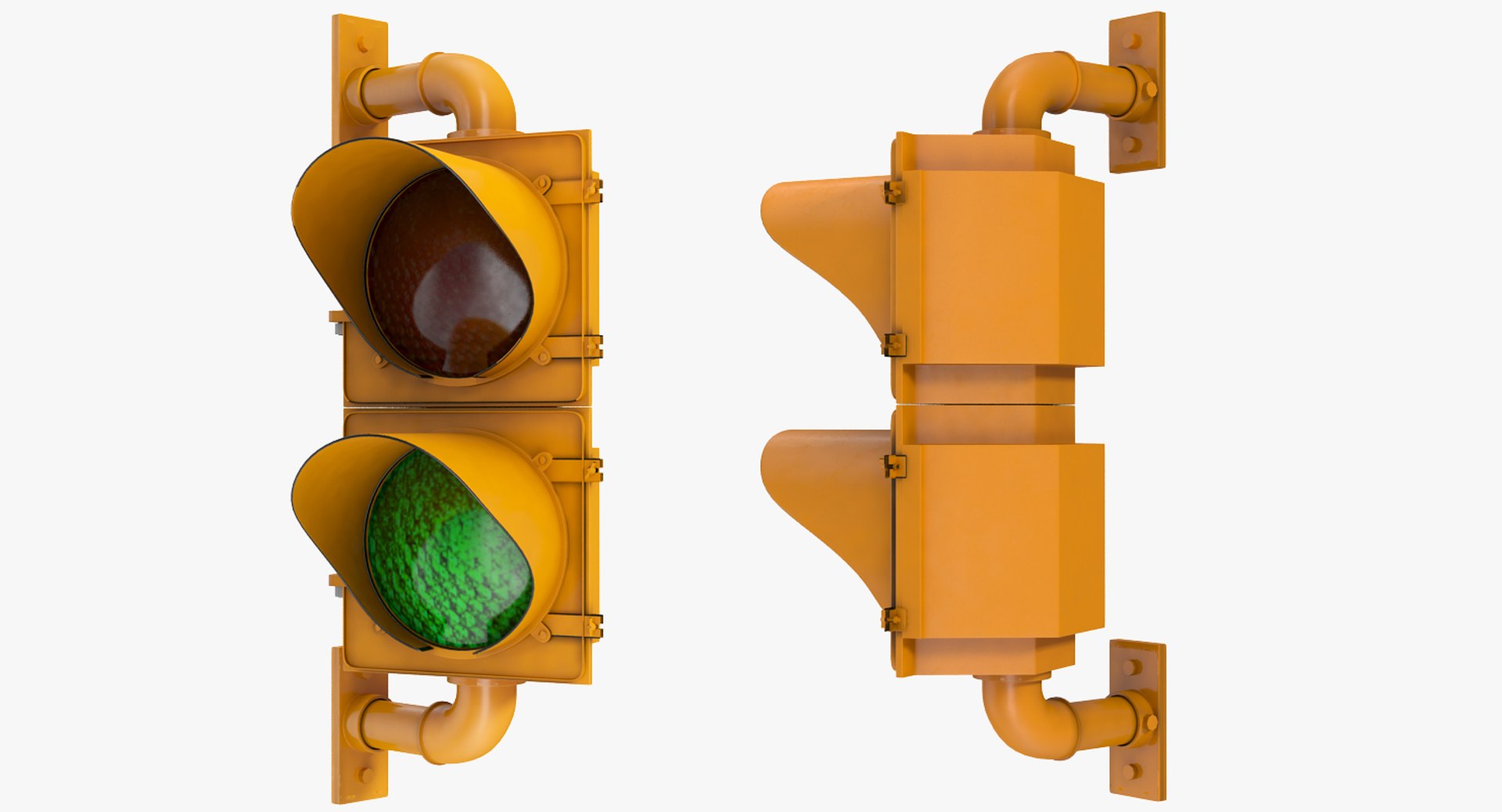 3D Section Traffic Light - TurboSquid 1370925