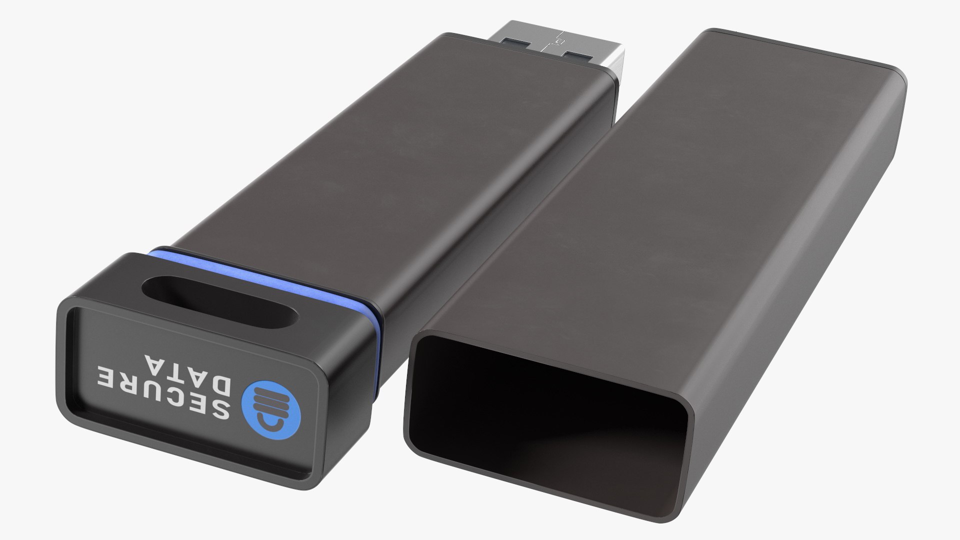 3D Model Encrypted Flash Drive With Keyboard Pin Authentication ...