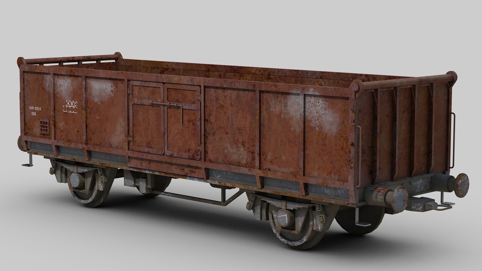 Railroad Freight Wagon 3D - TurboSquid 1781725