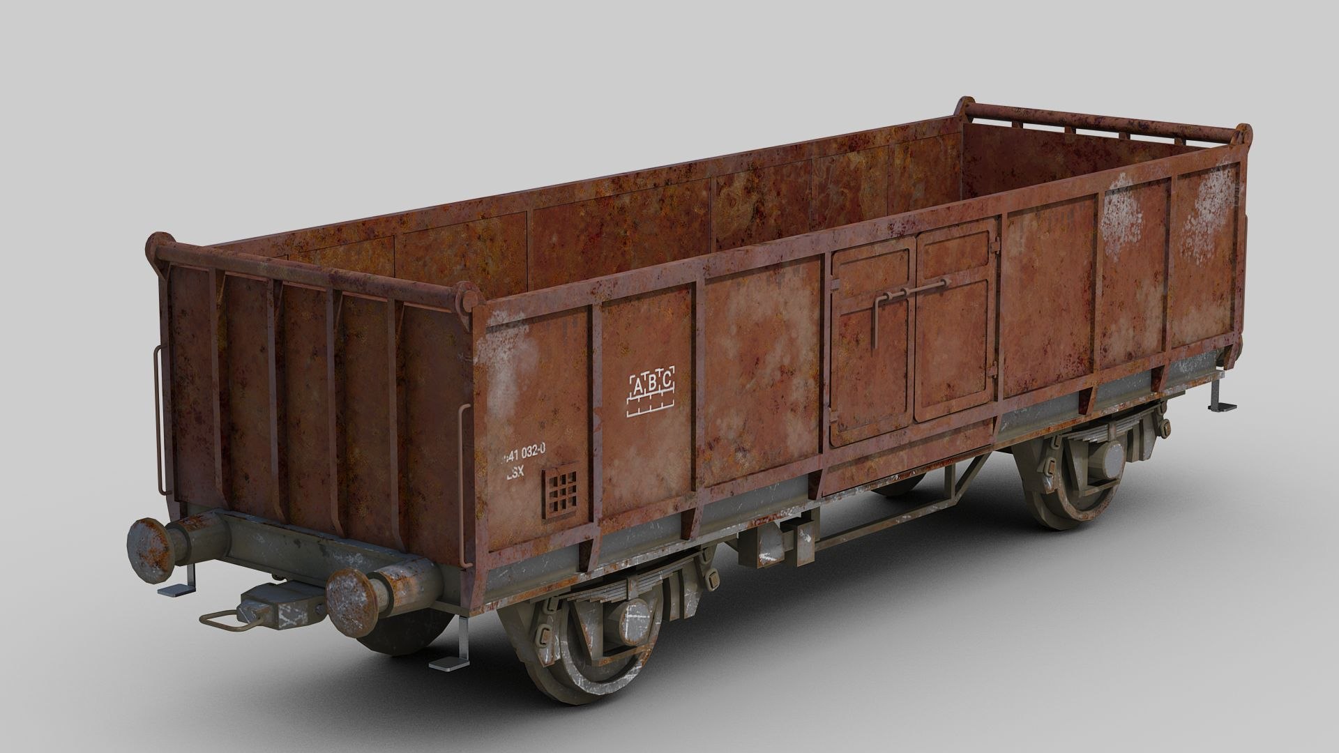 Railroad Freight Wagon 3D - TurboSquid 1781725