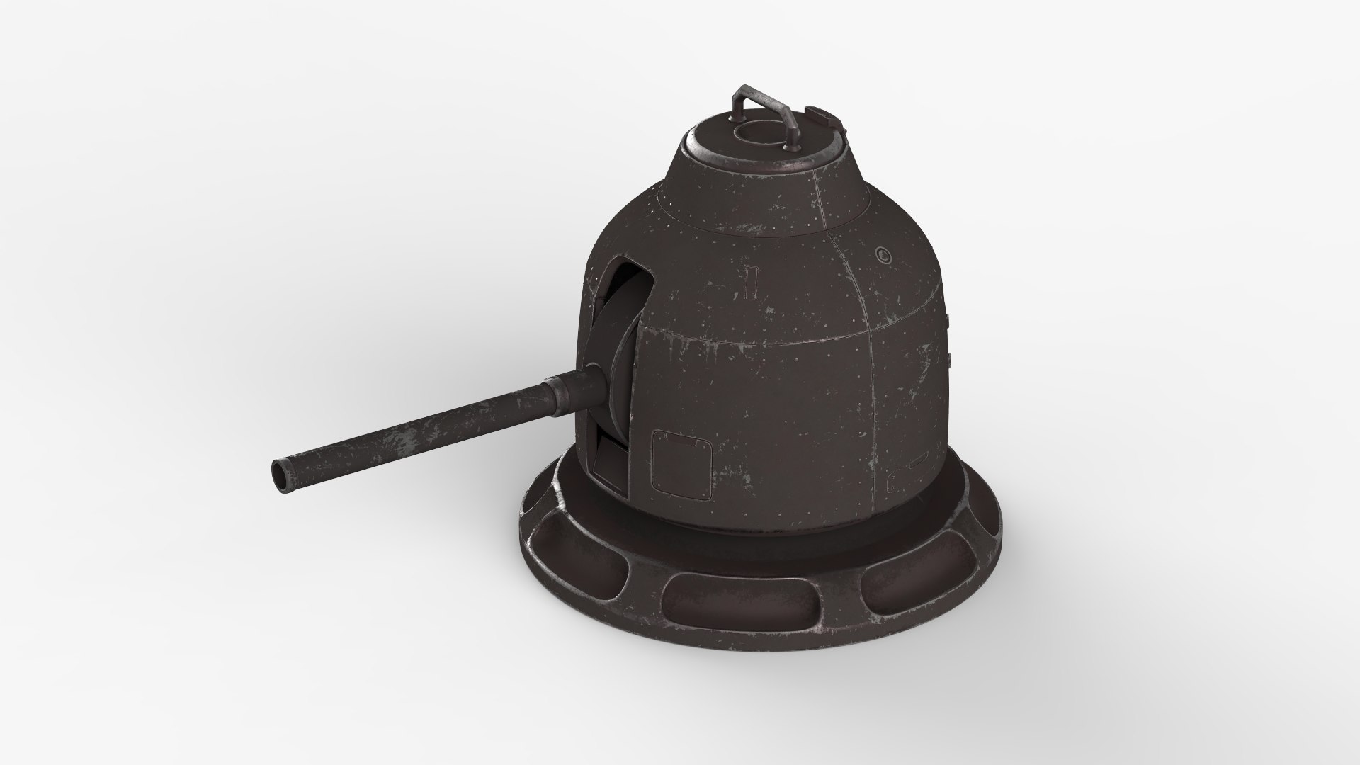 Rusty Cannon 3D - TurboSquid 2247955