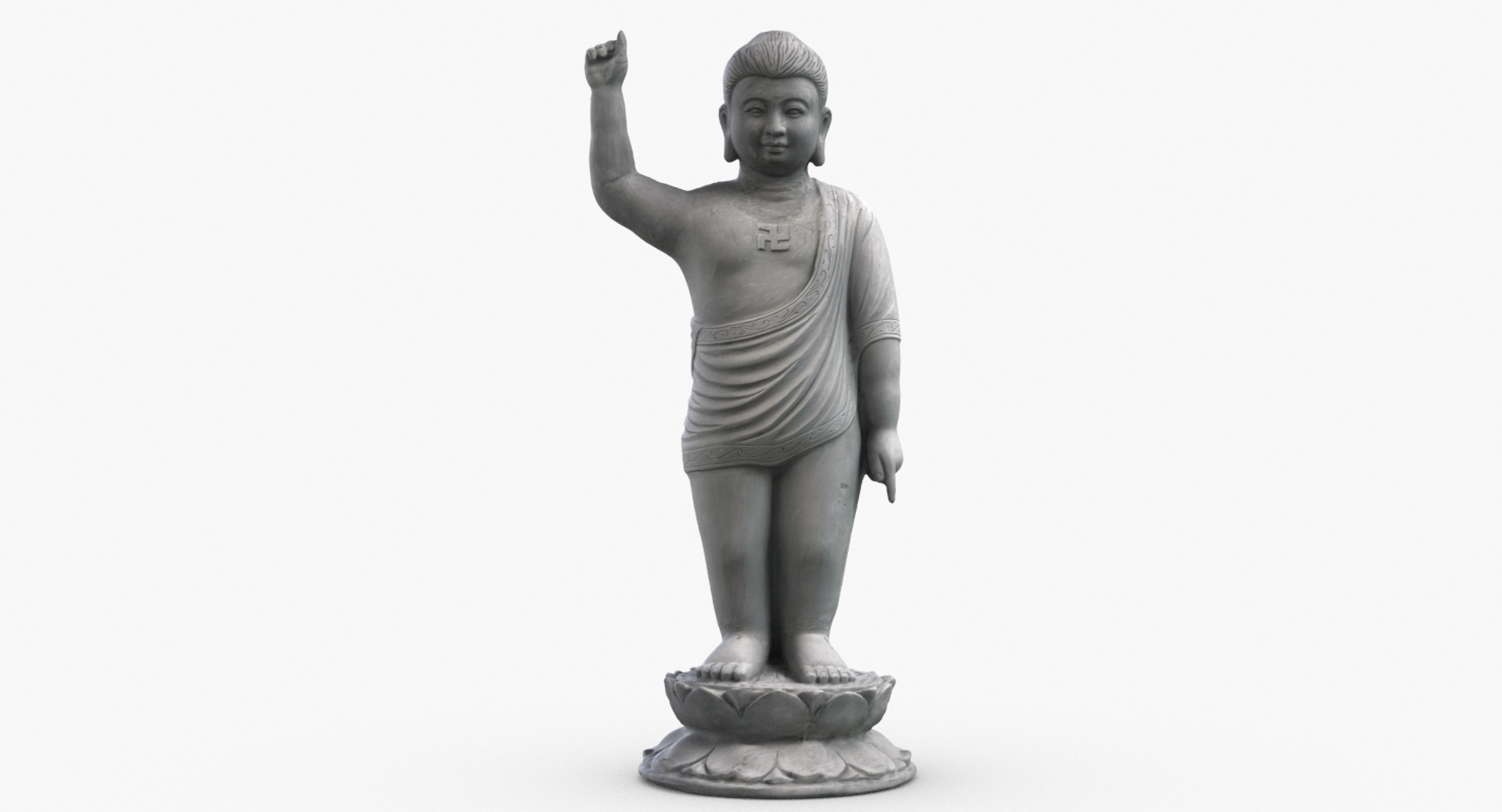 3D Sculpture Buddha Boy Model - TurboSquid 1189671