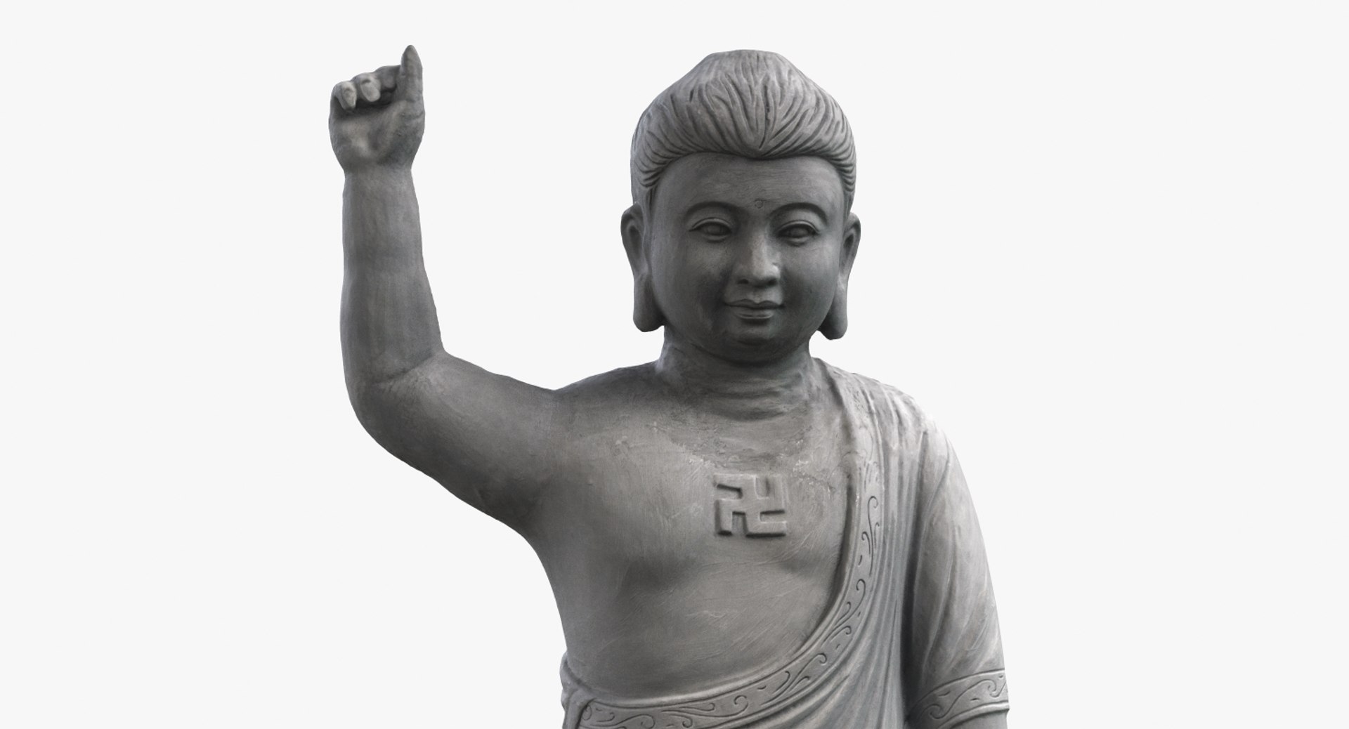 3D Sculpture Buddha Boy Model - TurboSquid 1189671