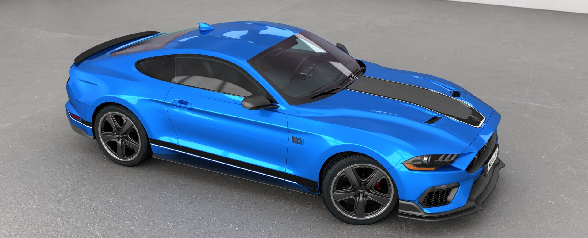 3D Realistic Mustang Interior - TurboSquid 1644963